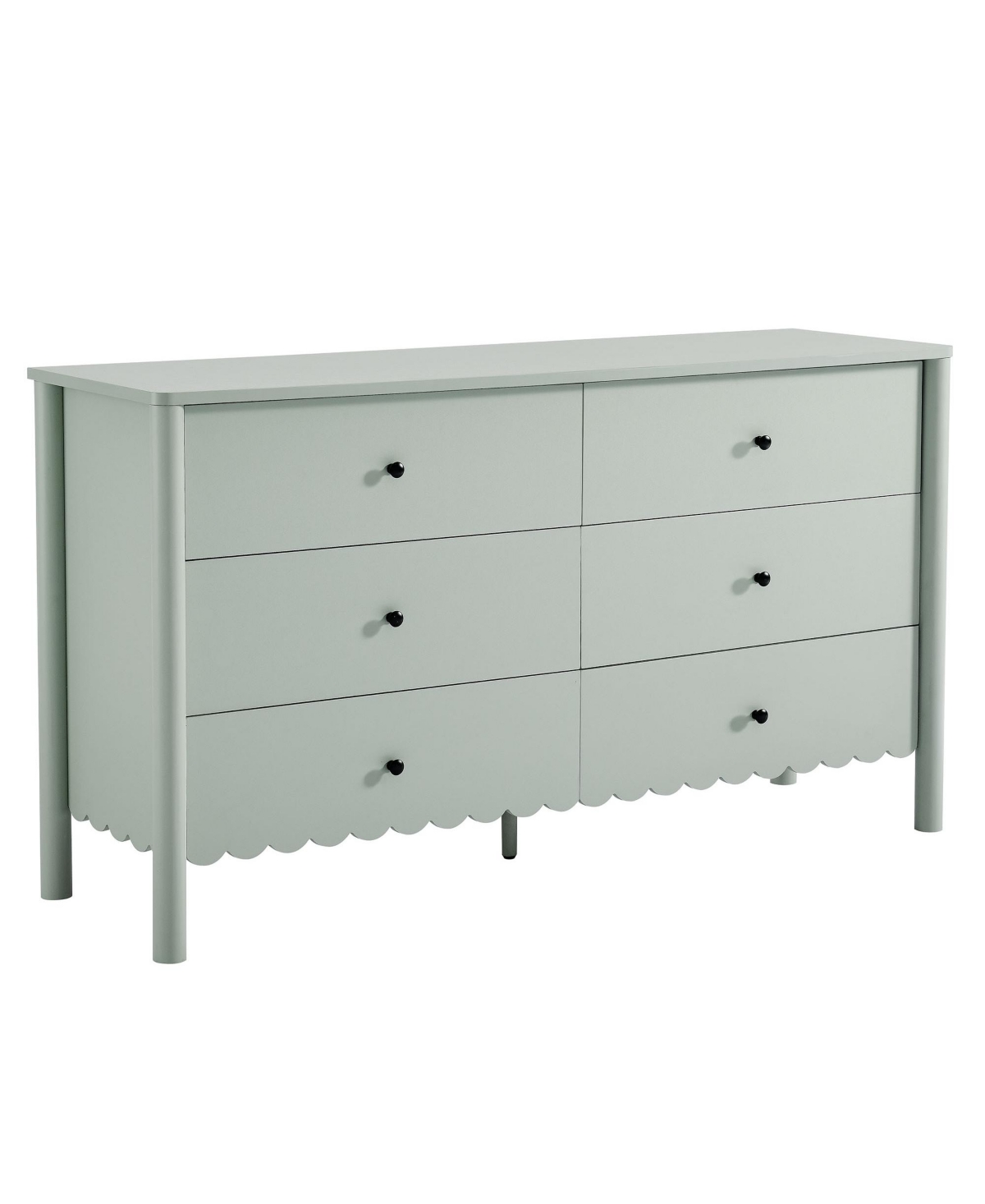 Click here for Modway Emmeline Scalloped 6-Drawer Dresser - Sage prices