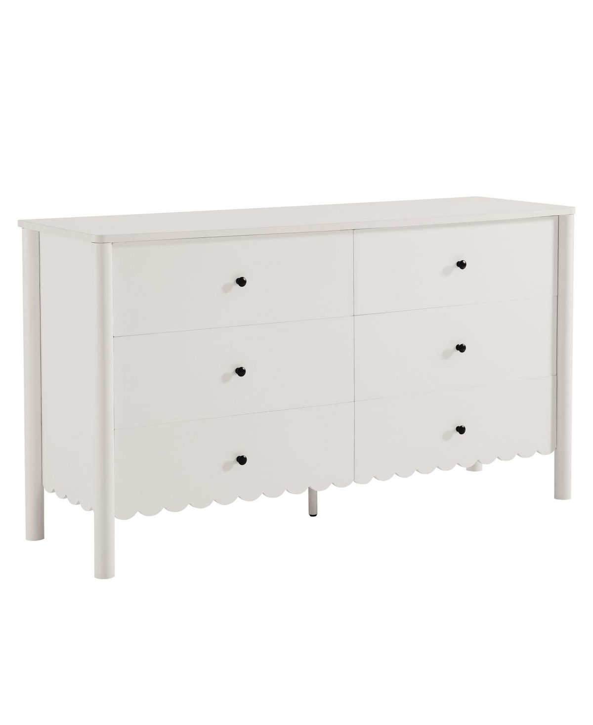 Click here for Modway Emmeline Scalloped 6-Drawer Dresser - White prices