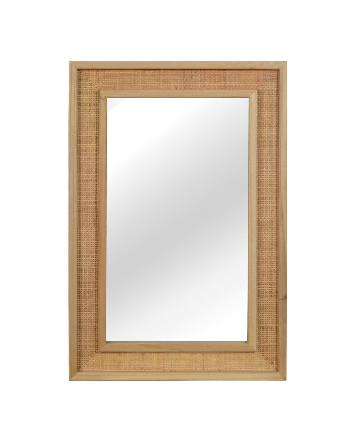 Click here for Midola 24x36 Rattan Rectangle Solid Wood Frame Dec... prices