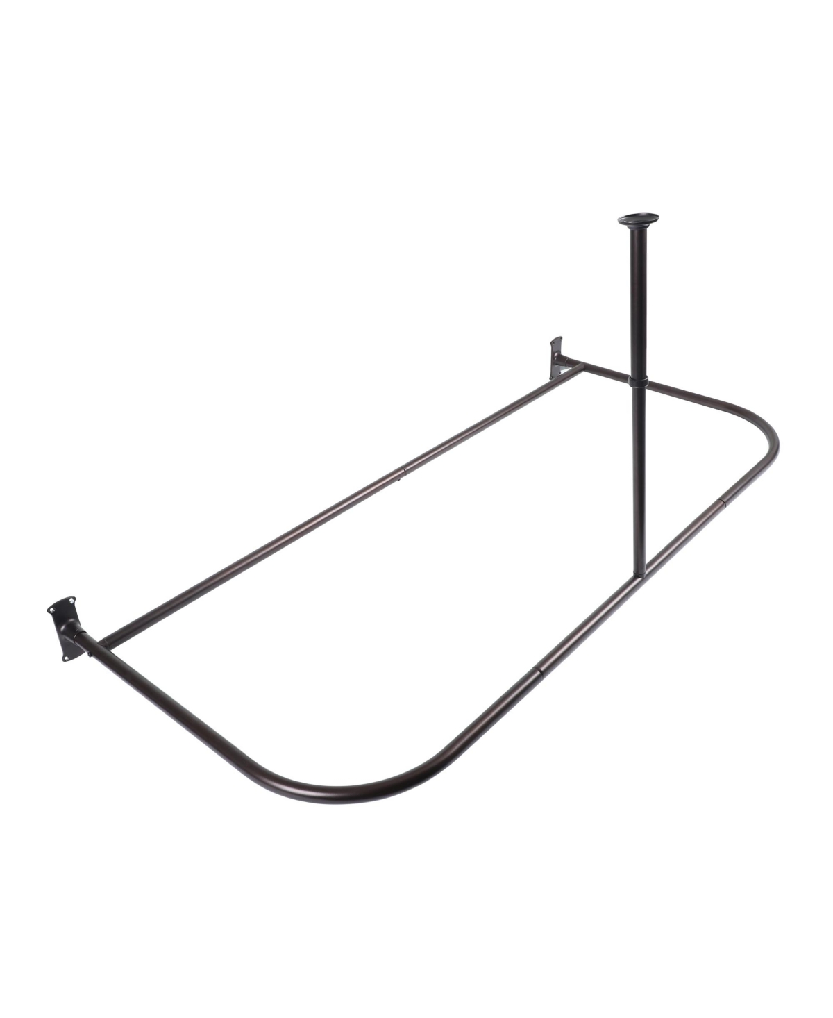 Click here for Utopia Alley D-Shaped Shower Rod with Ceiling Supp... prices