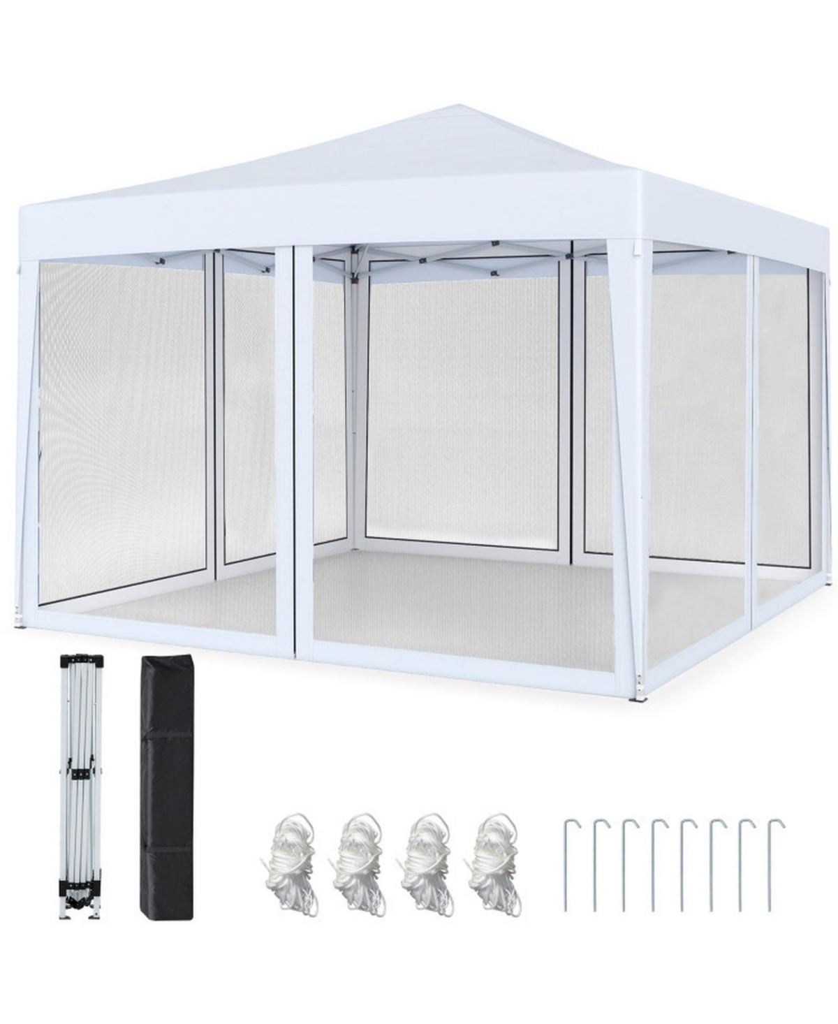 Click here for Gouun 10 x 10 Feet Pop Up Canopy Tent with Mesh Ne... prices