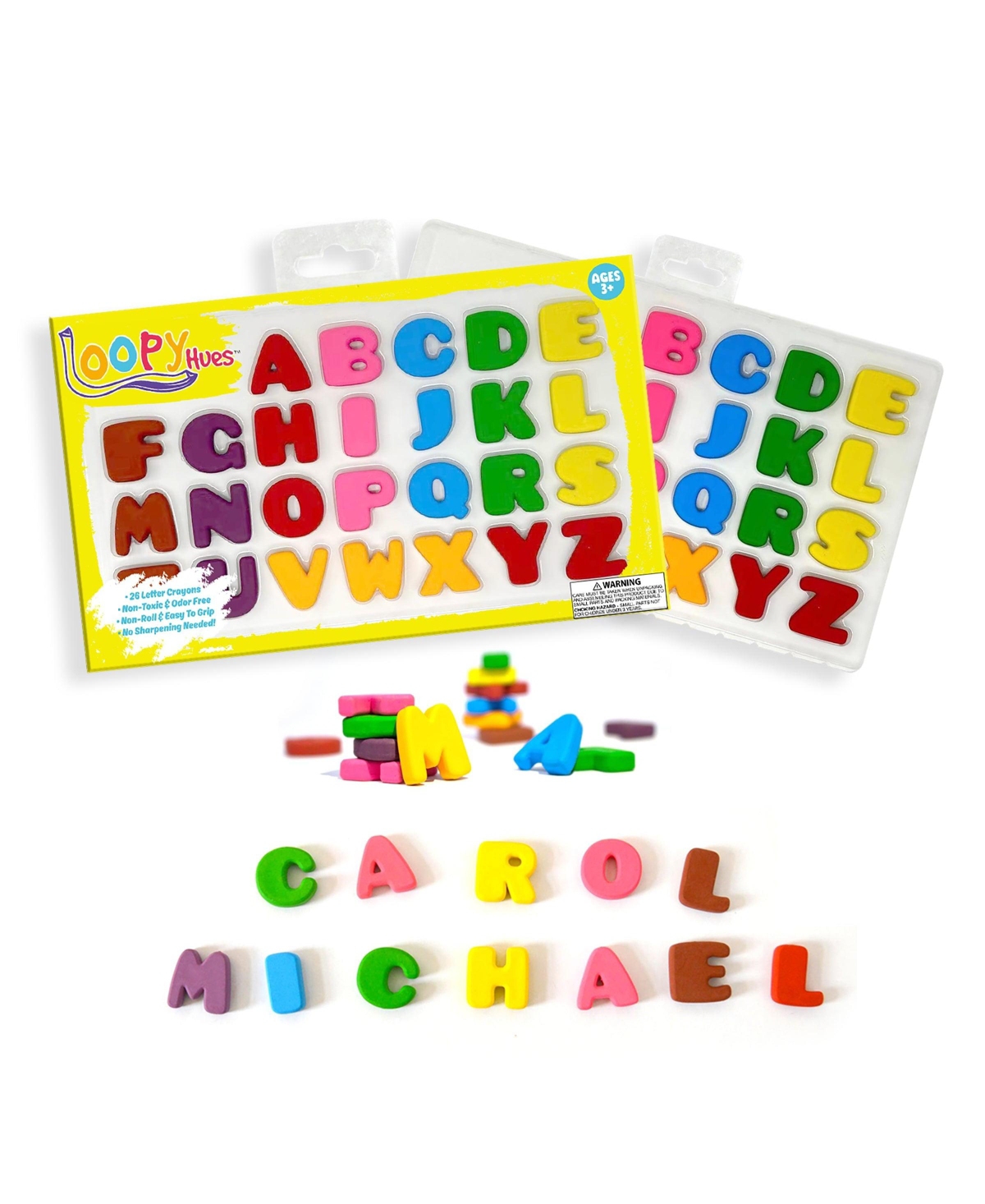 Click here for Loopy Hues Bendable and 3D Shaped Crayons - 26 pac... prices