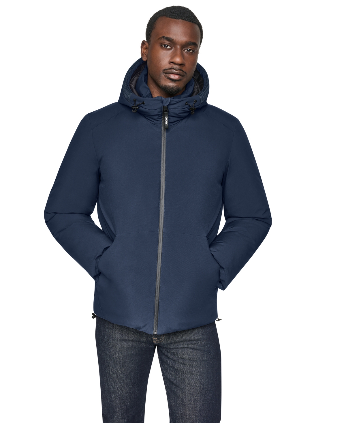 Click here for Dkny Mens Midweight Stretch Hooded Puffer Jacket -... prices