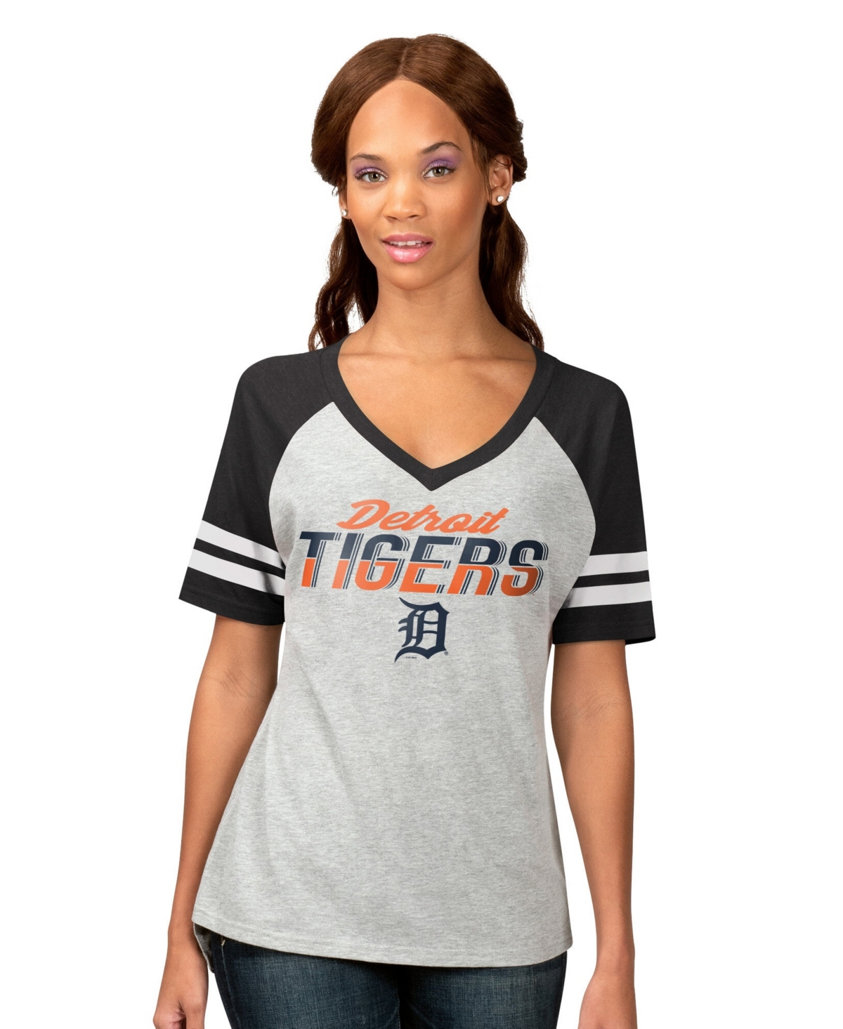 Click here for G-iii 4Her by Carl Banks Womens Heather Gray Detro... prices