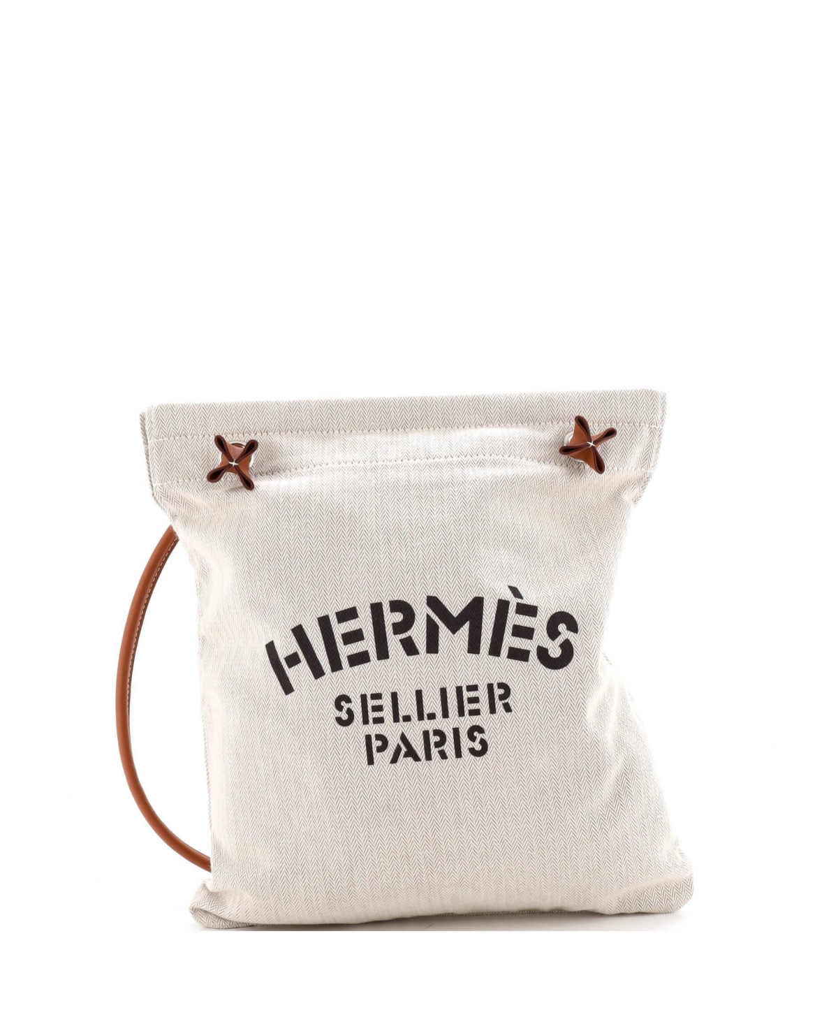 Click here for Pre-Owned HERMES Mm Aline Bag Toile - Natural prices