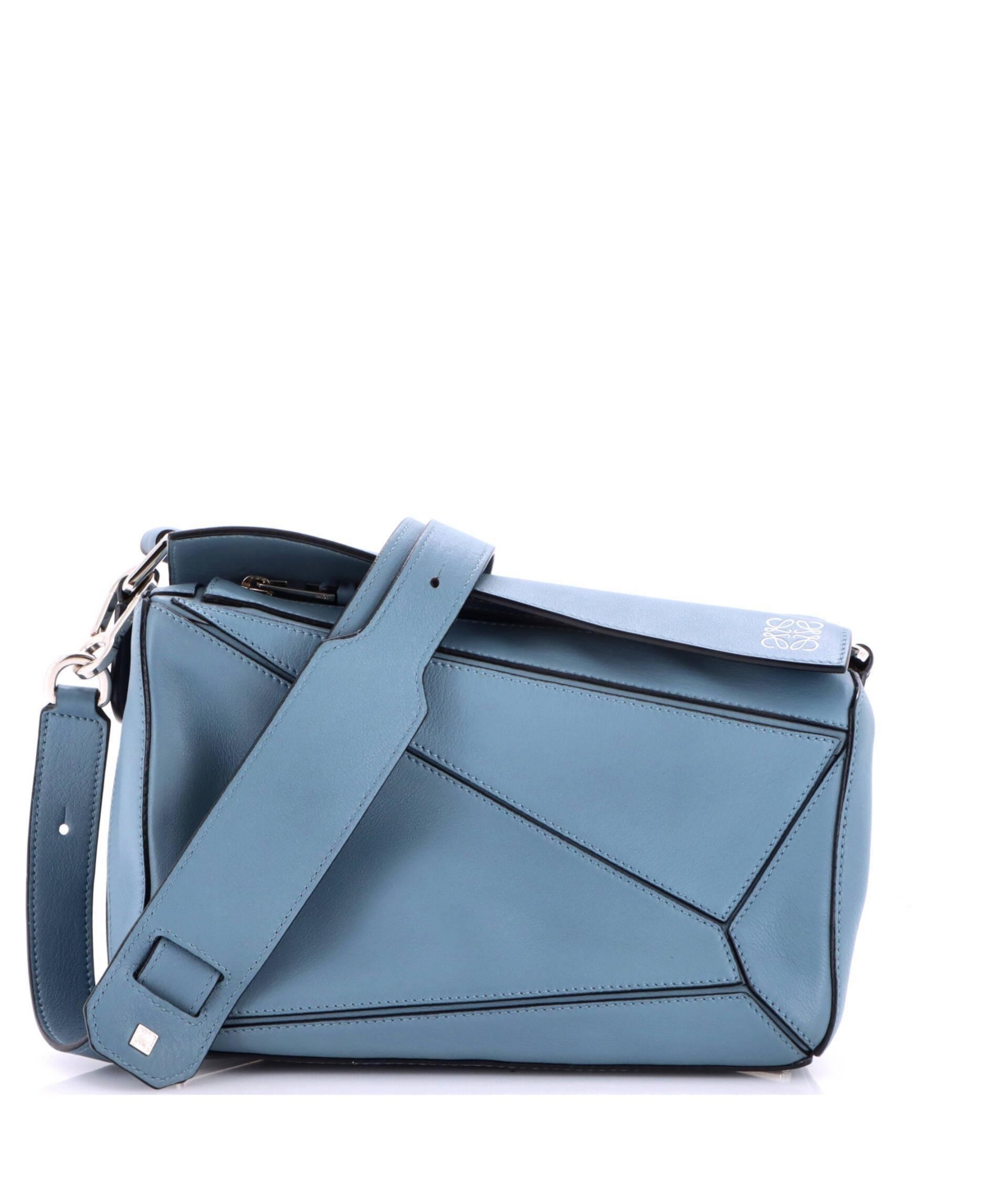 Click here for Pre-Owned Loewe Small Puzzle Bag Leather - Blue prices