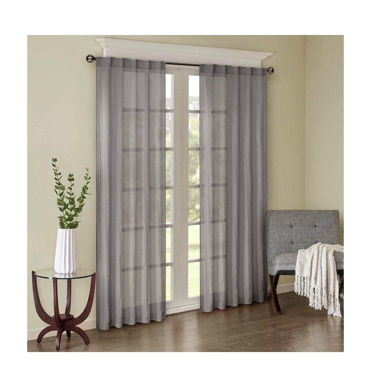 Click here for Avobird Solid Crushed Curtain Panel Pair 2 Pcs Win... prices