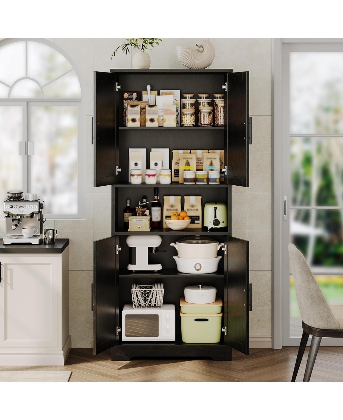 Click here for homfan 70 Tall Kitchen Pantry Cabinet with Doors a... prices
