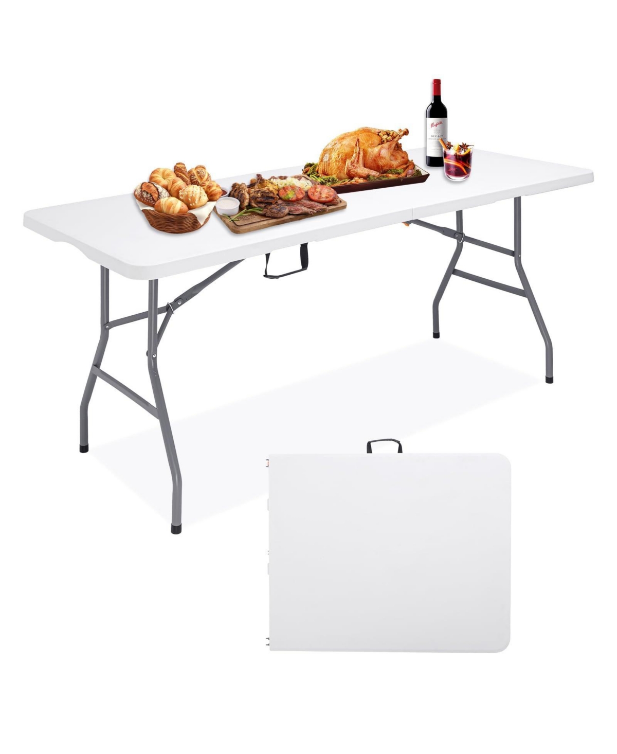 Click here for Piscifun Folding Camping Table Portable 6ft Heavy... prices