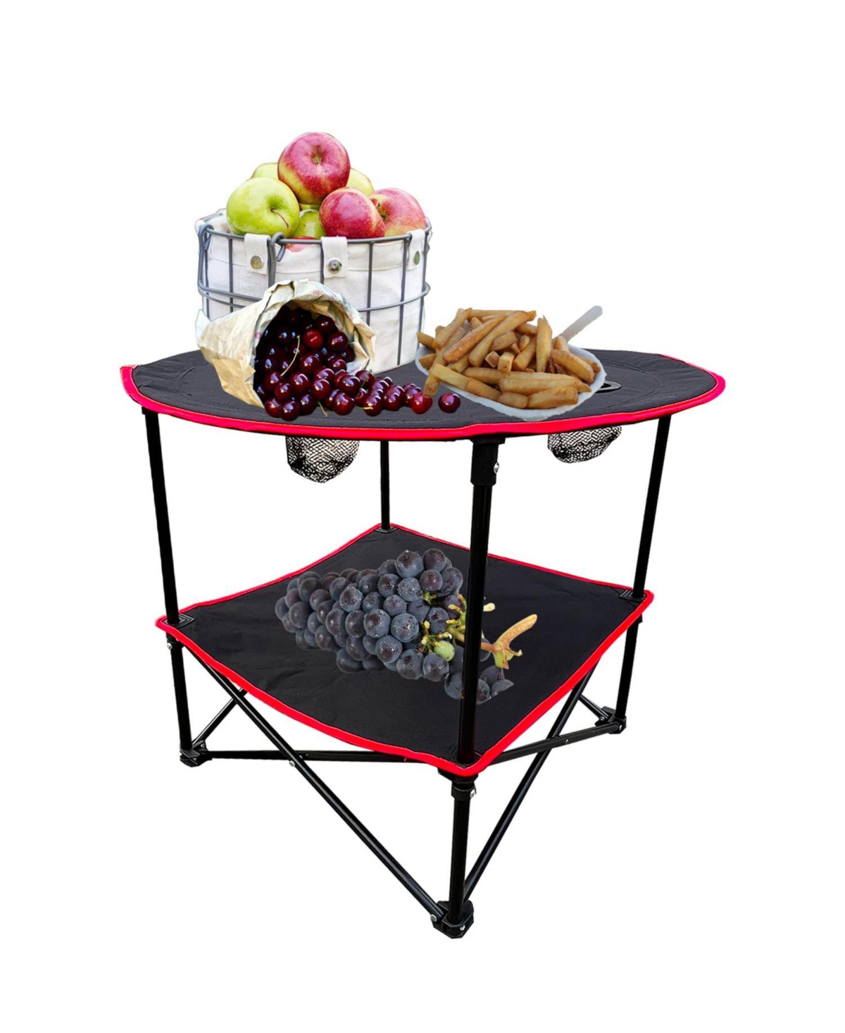 Click here for Piscifun Portable 2 Tier Foldable Camping Table wi... prices