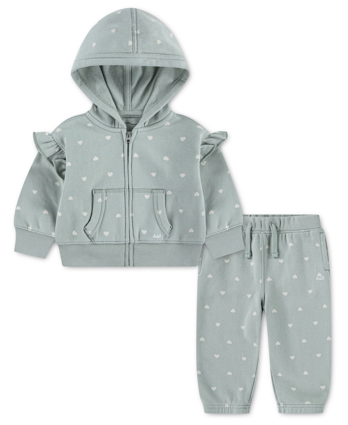 Click here for abercrombie kids Baby Girls Flutter Full-Zip Hoodi... prices