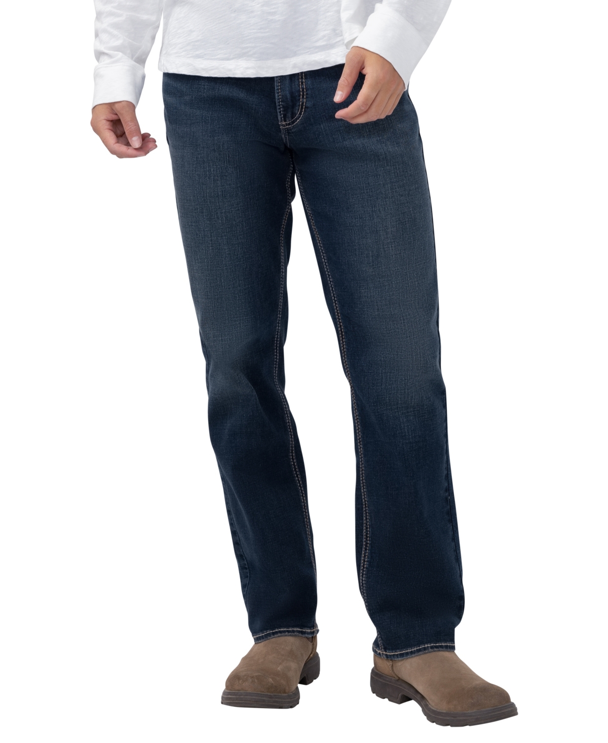 Click here for Silver Jeans Co. Mens Grayson Straight-Leg Jeans -... prices