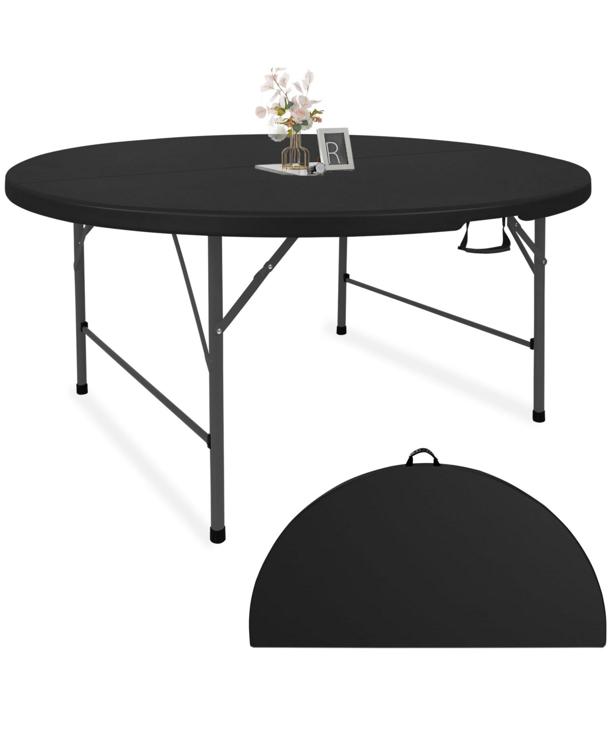 Click here for Piscifun Round Folding Table Fold in Half Portable... prices