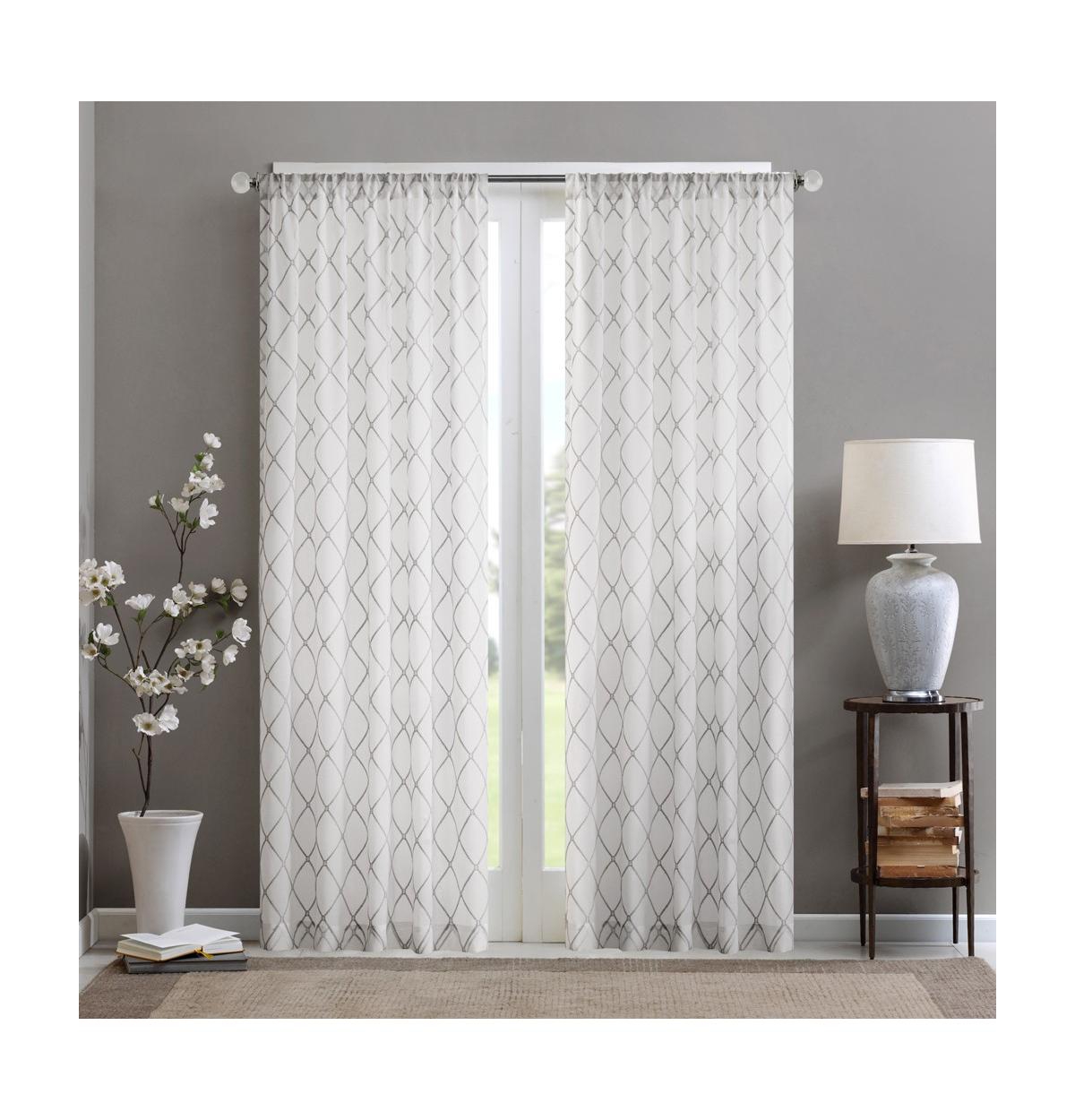 Click here for Avobird Diamond Sheer Window Curtain Panel Only 1... prices