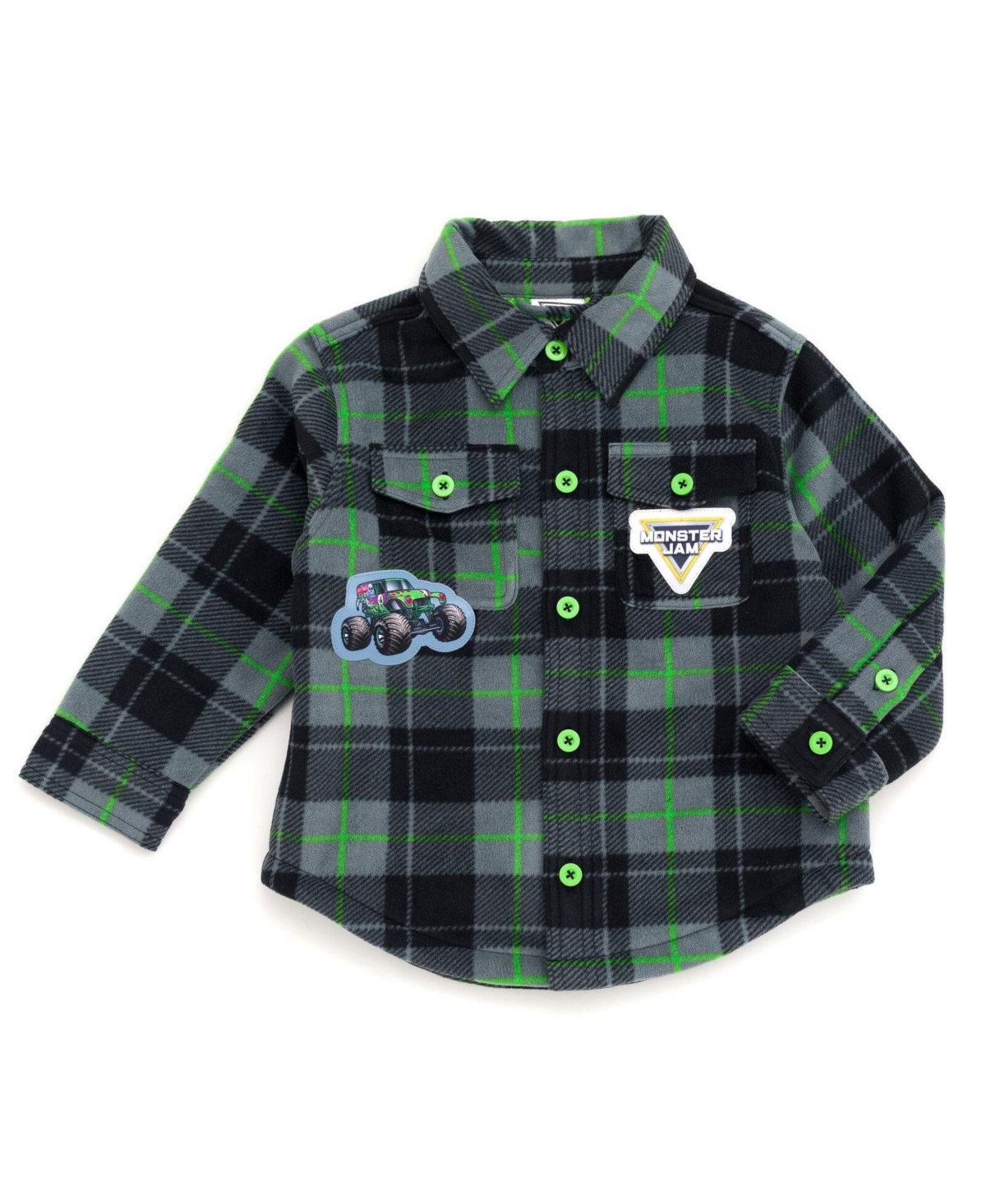Click here for Monster Jam Boys (6-8) Grave Digger Button Front S... prices