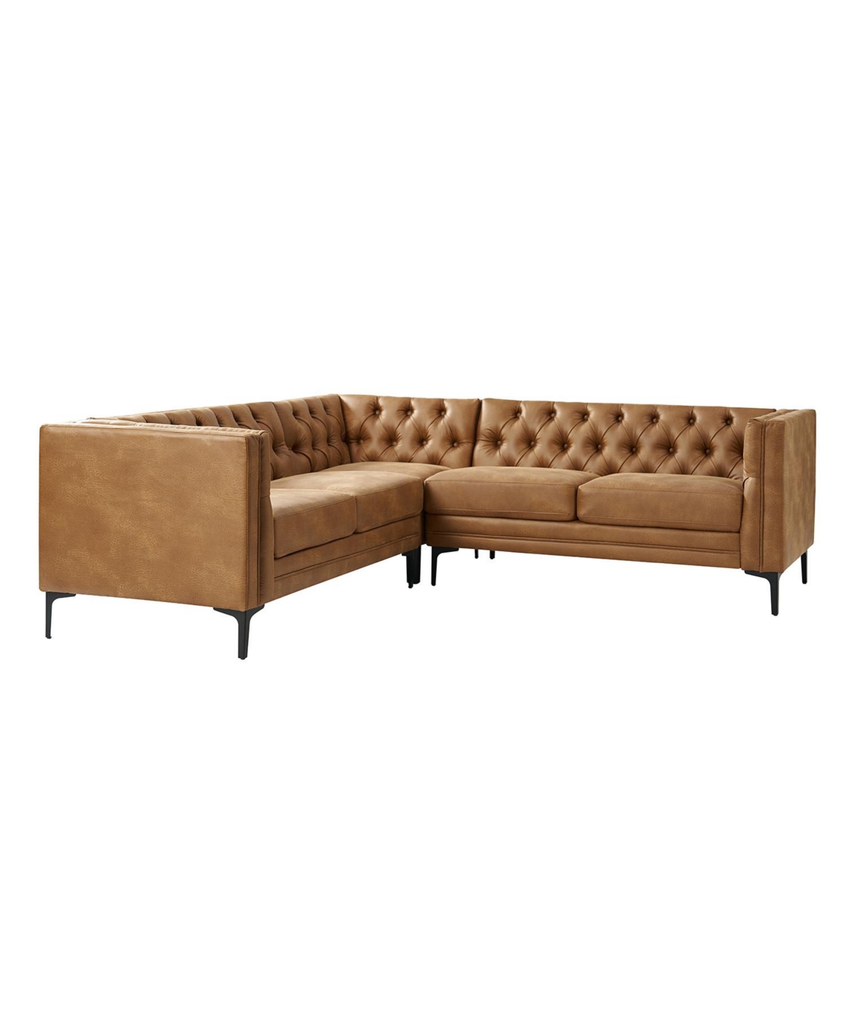 Click here for Hulala Home Moira Transitional Genuine Leather Cor... prices
