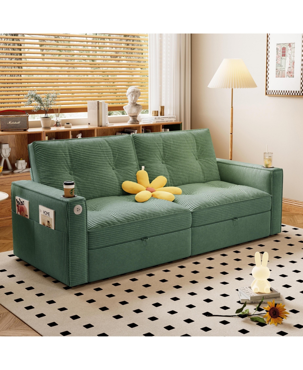 Click here for Clihome 2-in-1 Multi-Functional Sofa Bed Made of M... prices