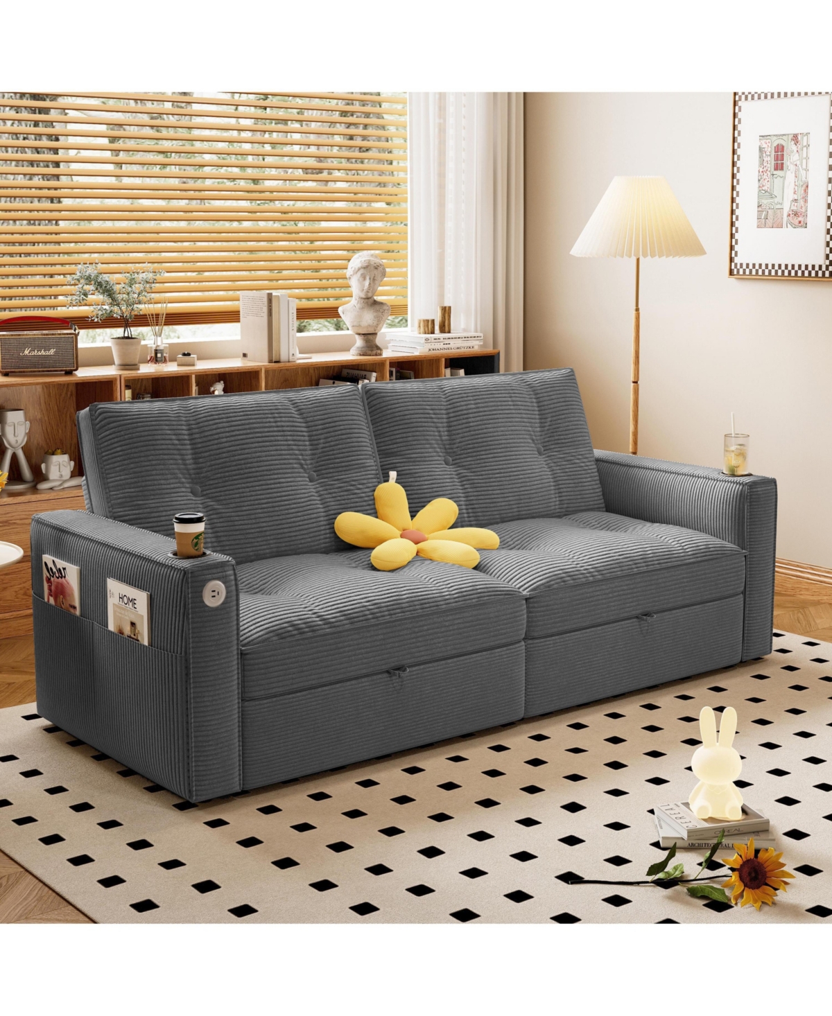 Click here for Clihome 2-in-1 Multi-Functional Sofa Bed Made of M... prices