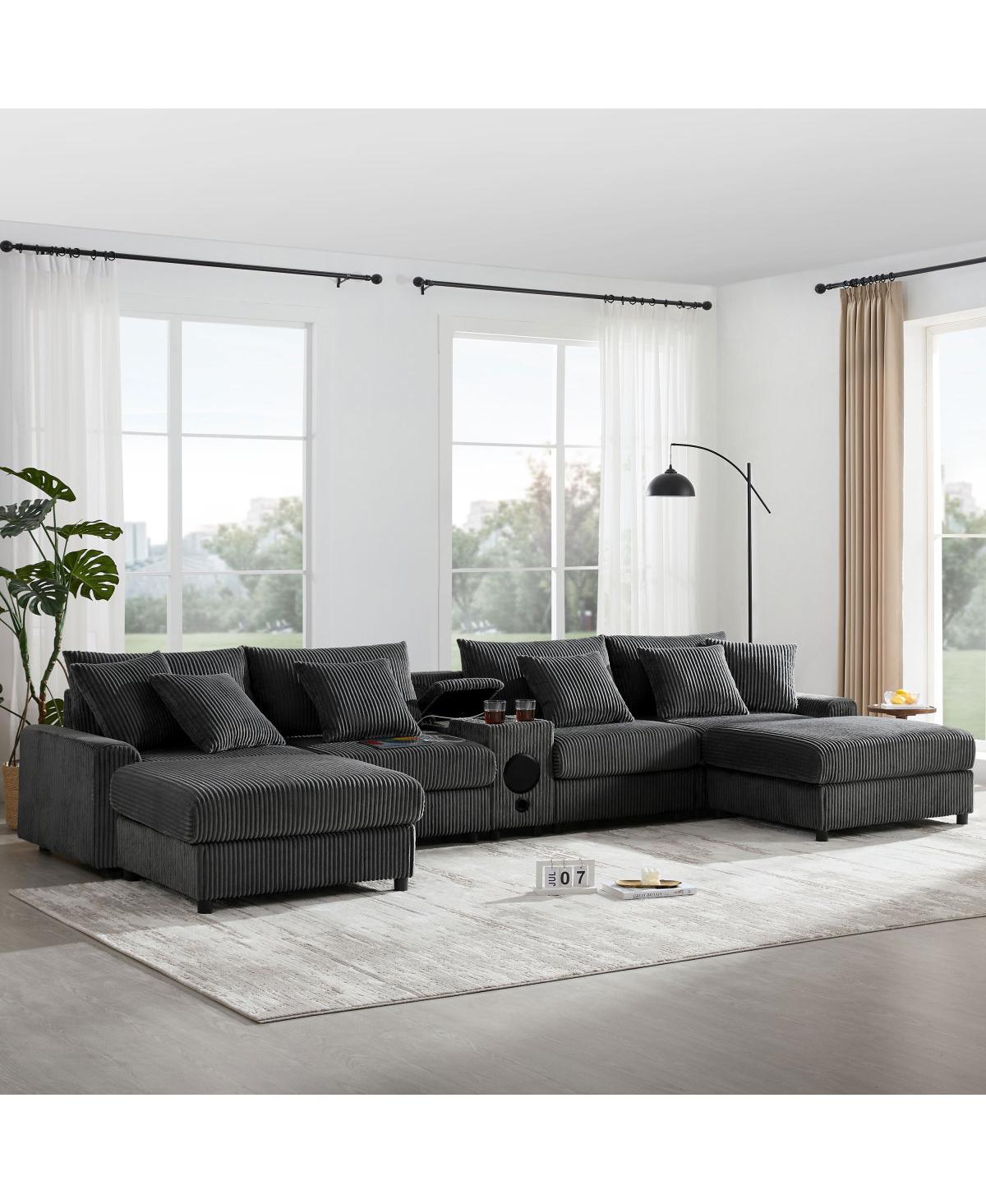 Click here for Streamdale Furniture Corduroy U-Shaped Sectional S... prices