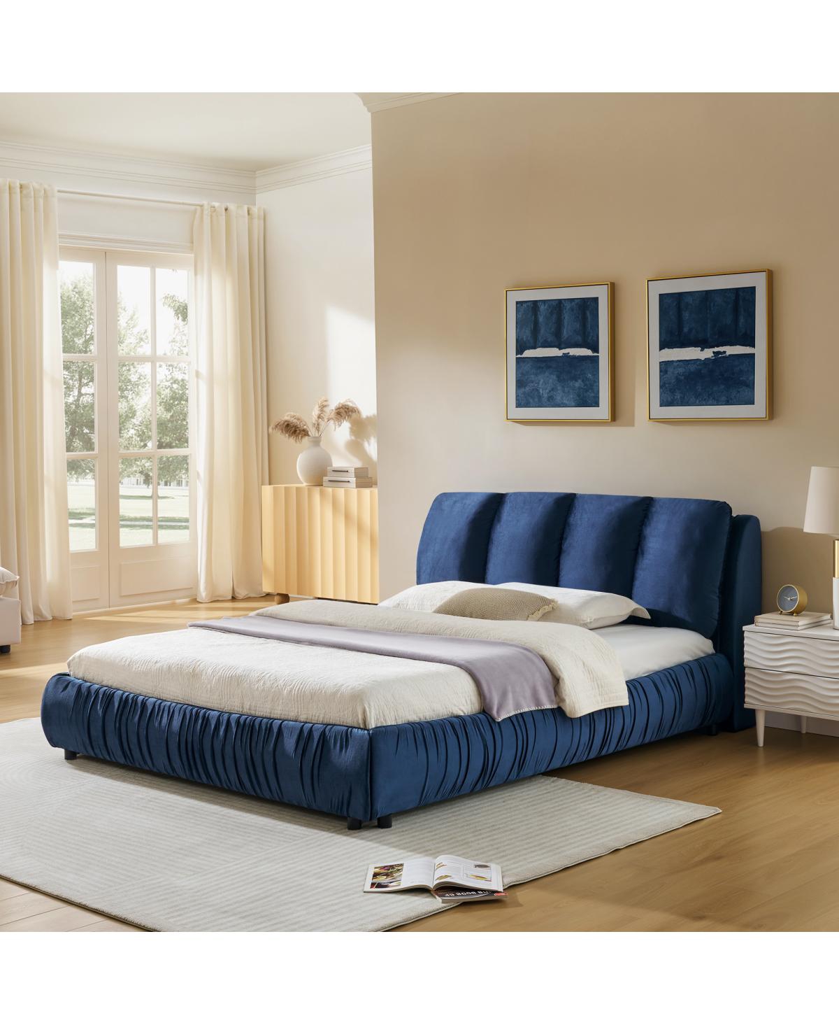 Click here for Streamdale Furniture Queen Size Upholstered Bed Fr... prices