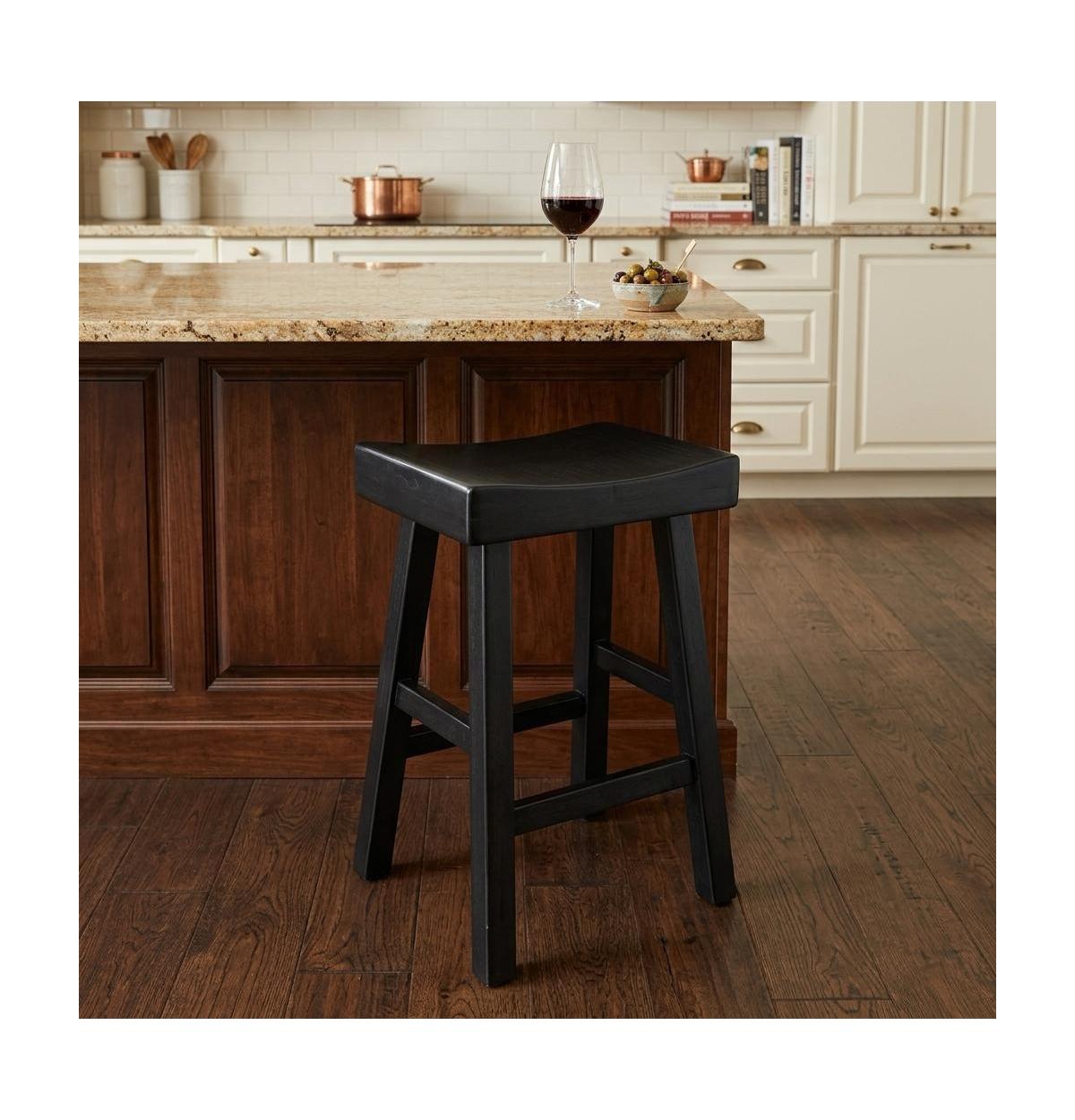 Click here for HomeRoots 25 Solid Wood Backless Counter Height Ba... prices