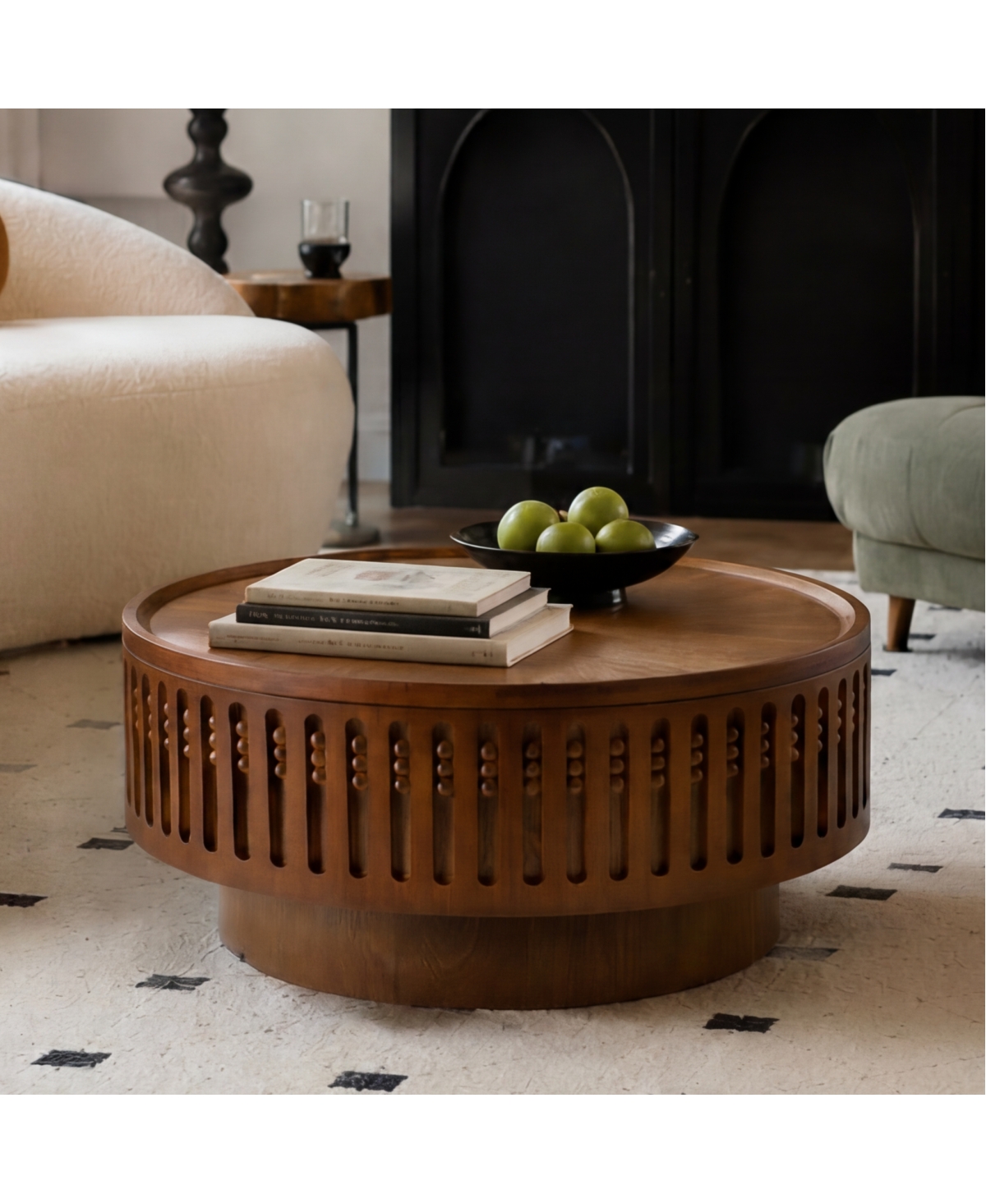 Click here for Streamdale Furniture 31.3 Round Boho Coffee Table... prices
