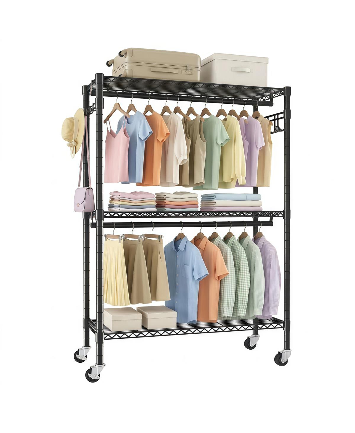Click here for Streamdale Furniture Heavy Duty 3-Tier Rolling Gar... prices