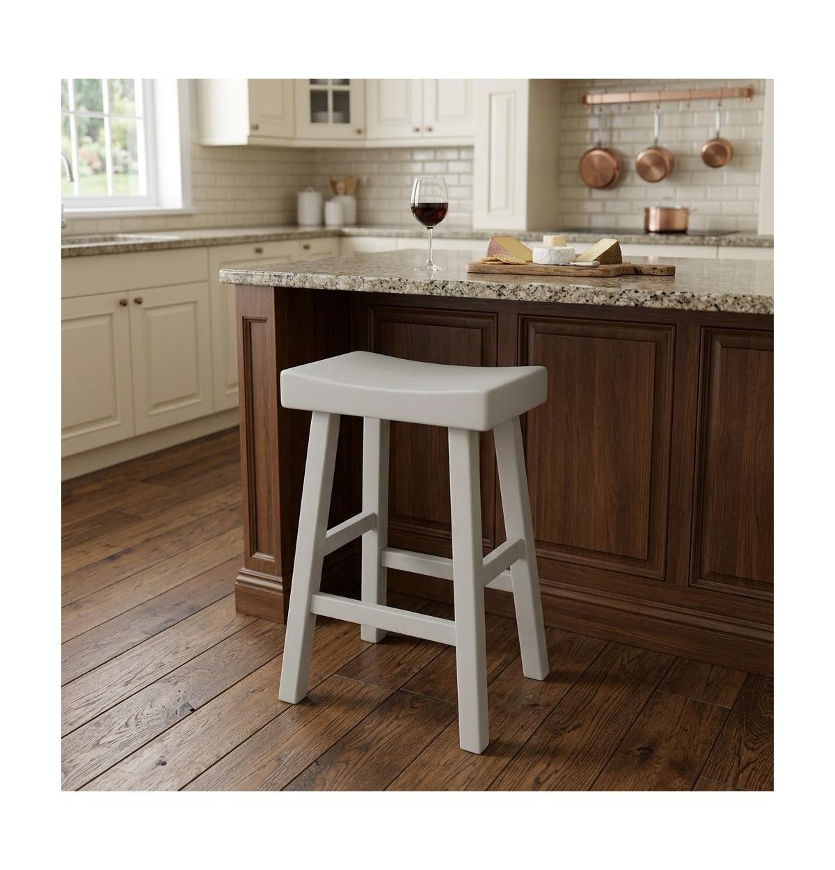 Click here for HomeRoots 25 Solid Wood Backless Counter Height Ba... prices
