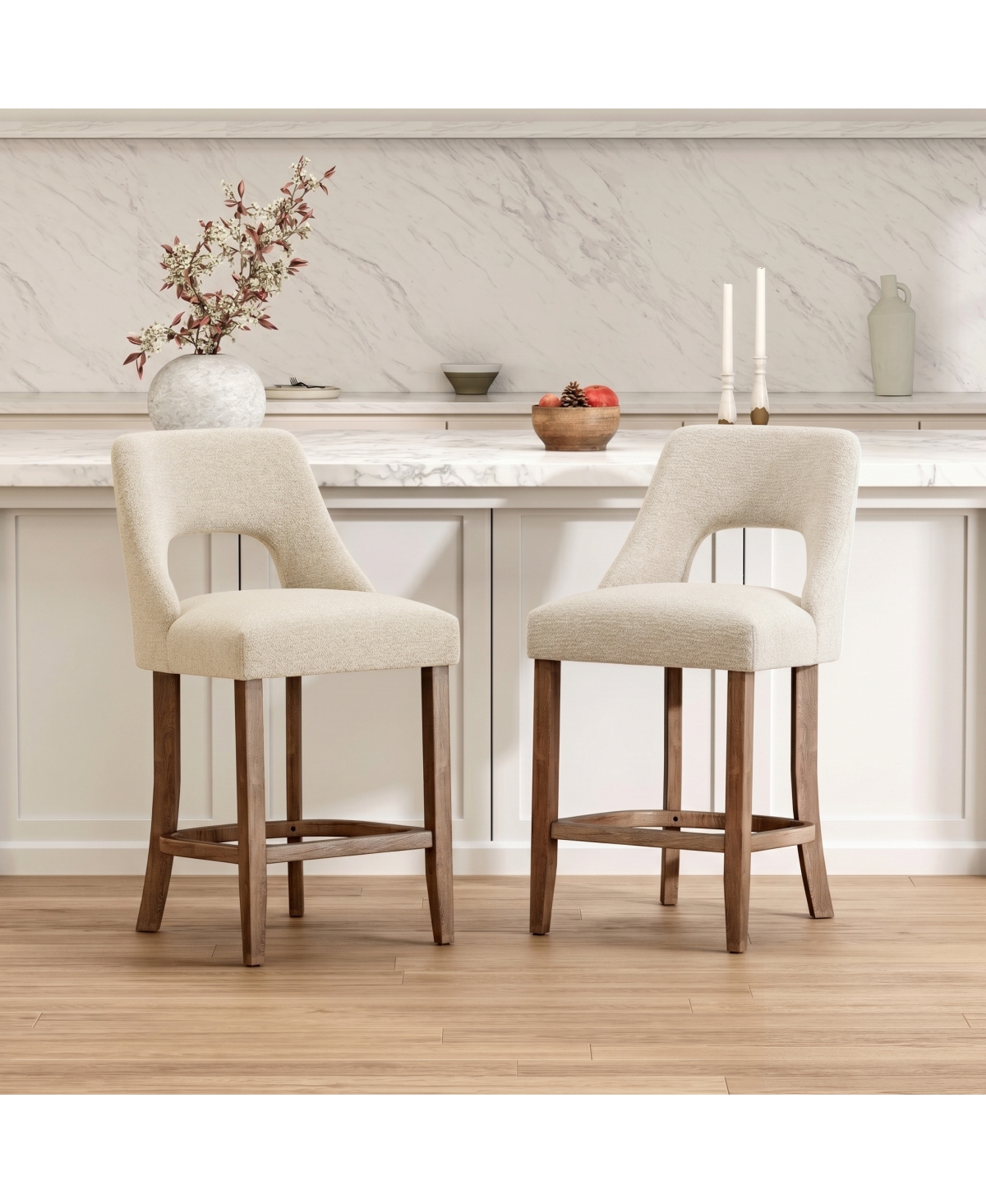 Click here for Streamdale Furniture Set of 2 Upholstered Counter... prices