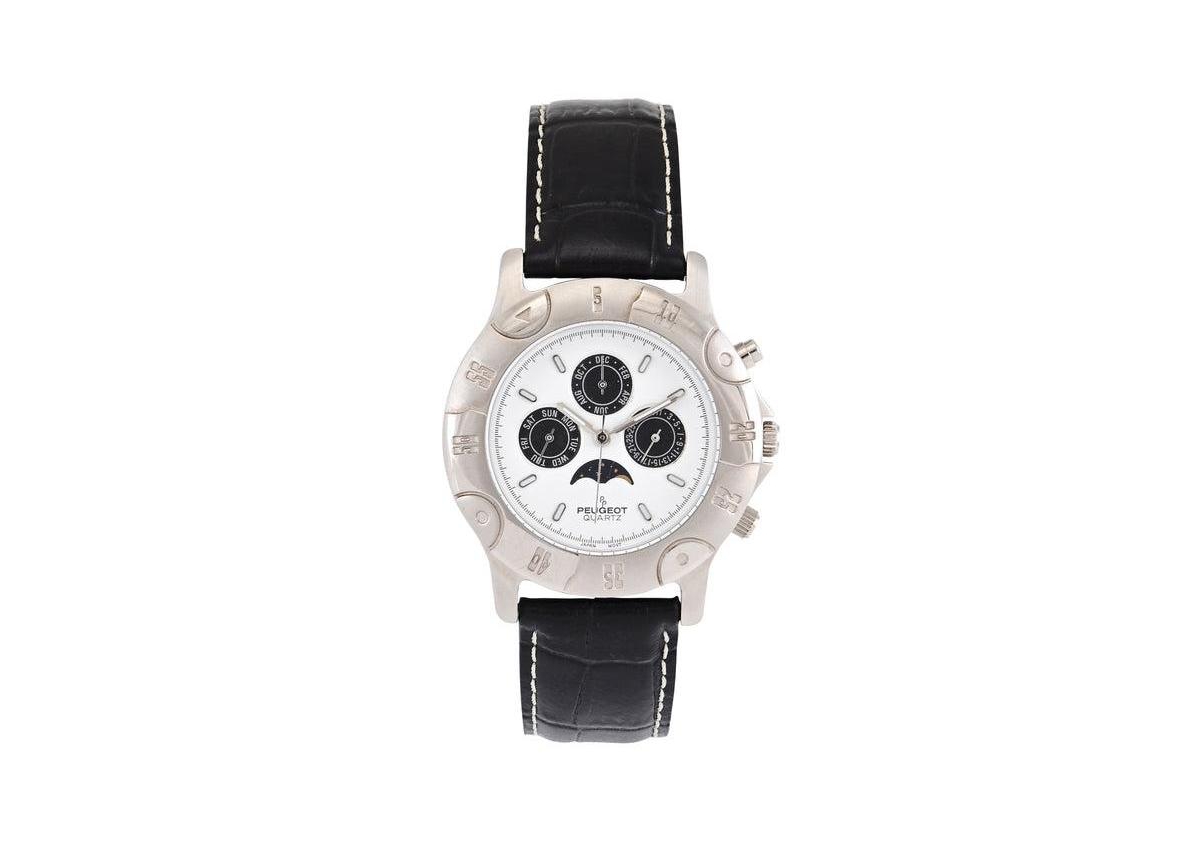 Click here for Peugeot Mens Round 40mm Multi-Function Moon Phase... prices