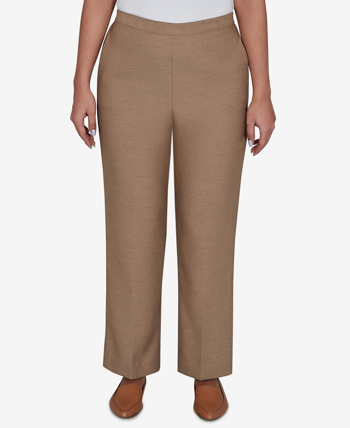 Click here for Alfred Dunner Womens Union Square Neutral Woven Pa... prices