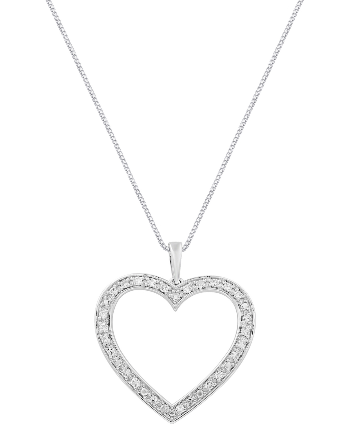 Click here for Marsala Diamond Heart 18 Pendant Necklace (1/4 ct.... prices