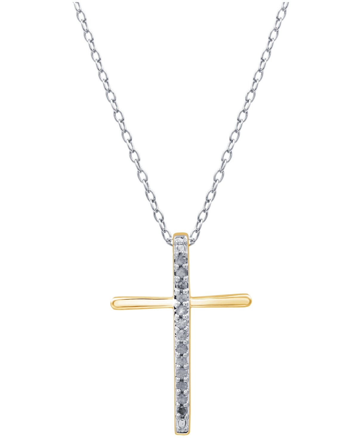 Click here for Diamond Cross 18 Pendant Necklace (1/10 ct. t.w.)... prices