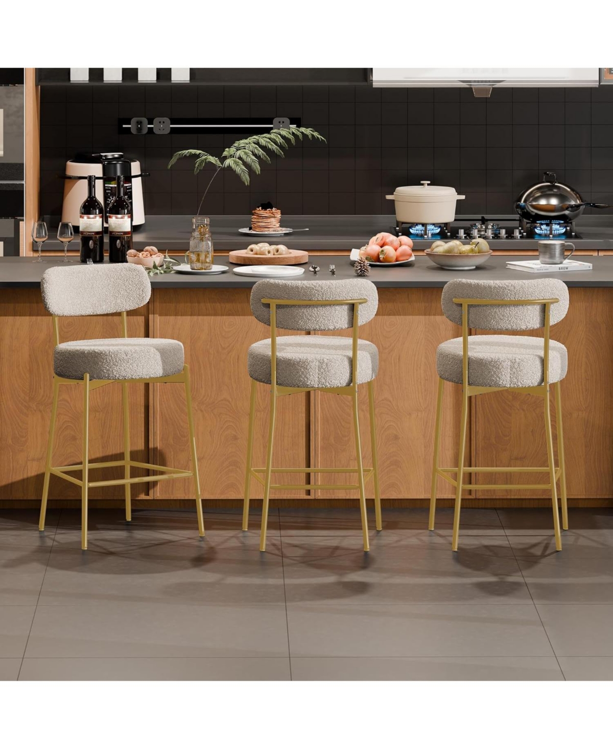 Click here for Dyhome 24 Bar Stools Set of 3  Counter Height Bar... prices