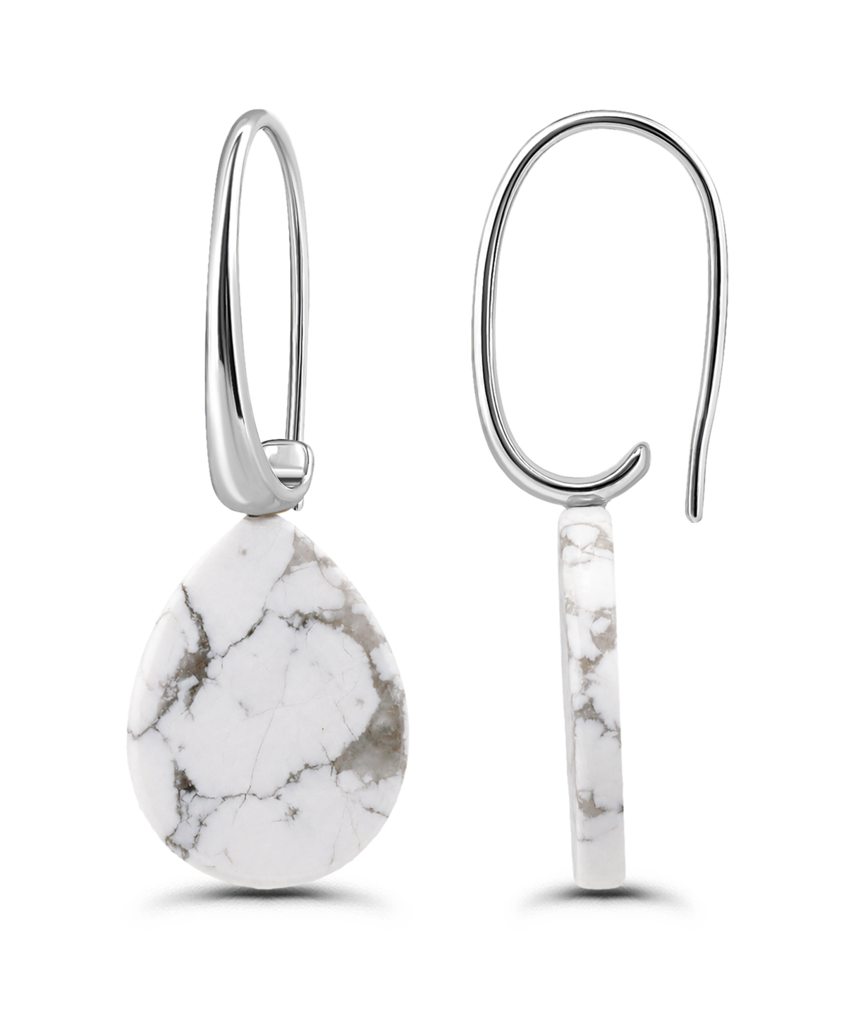 Click here for Macys Genuine Howlite Chrysocolla Teardrop Shape D... prices