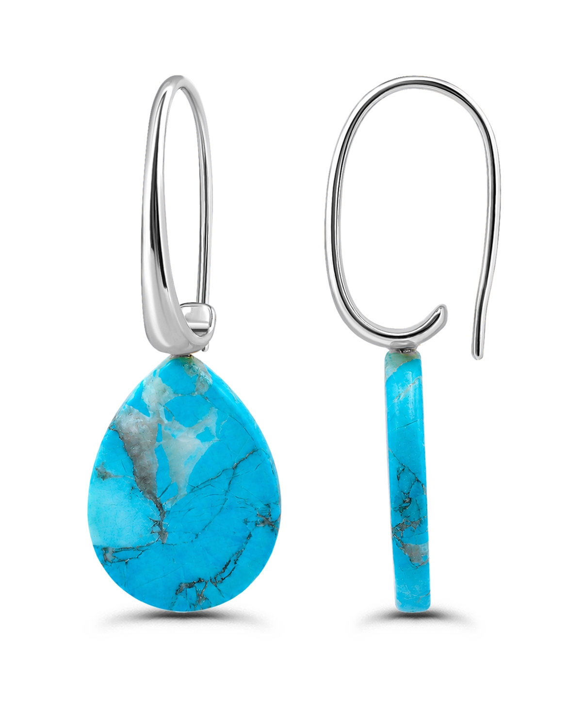 Click here for Macys Genuine Howlite Chrysocolla Teardrop Shape D... prices