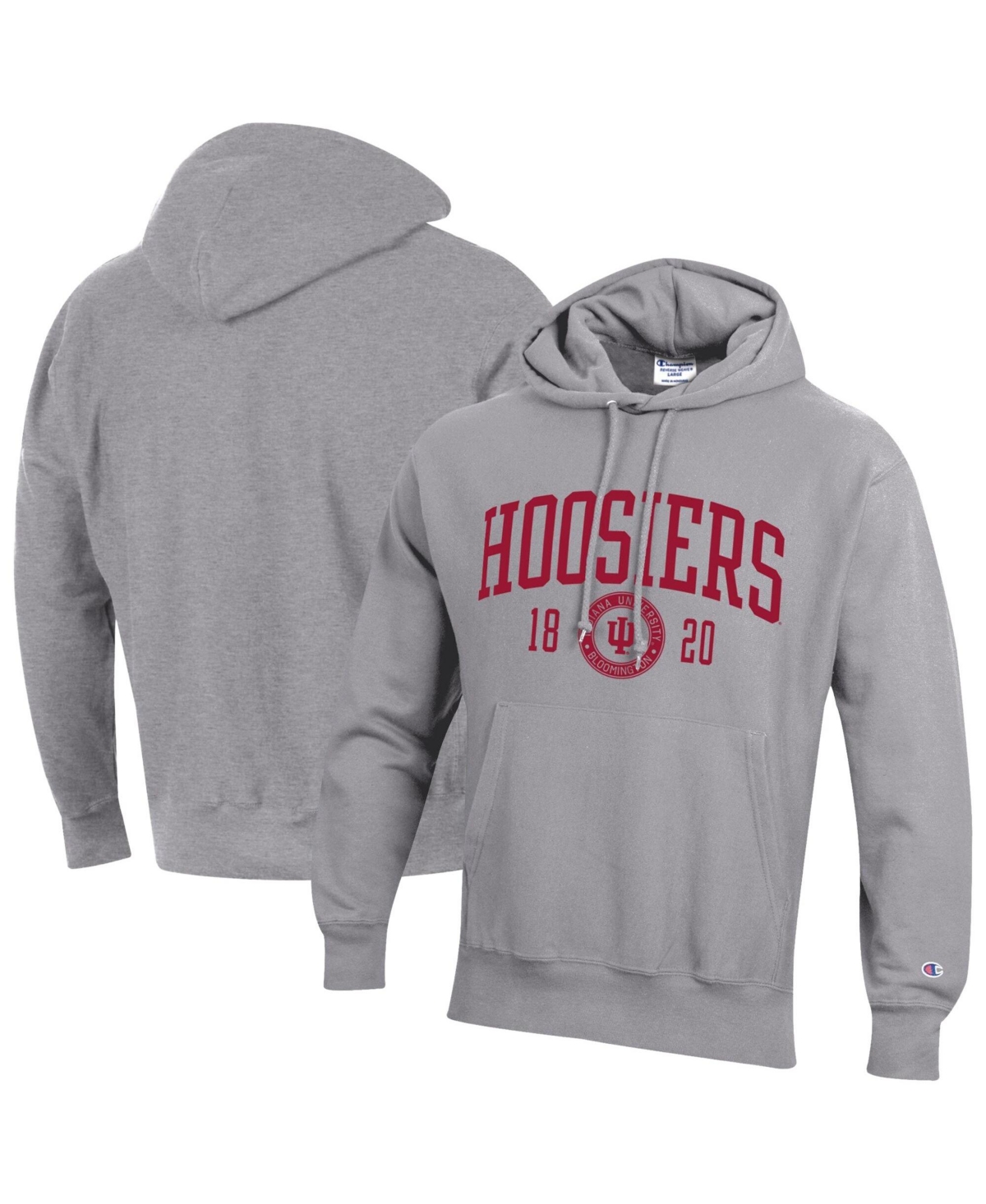 Click here for Champion Mens Heather Gray Indiana Hoosiers Establ... prices