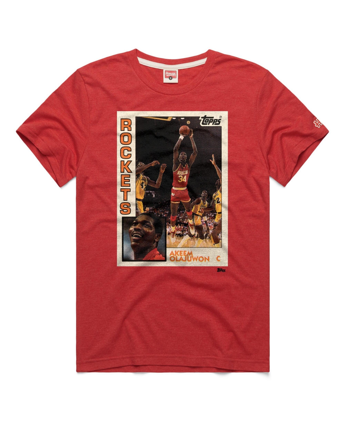 Click here for Homage Mens and Womens Hakeem Olajuwon Red Houston... prices