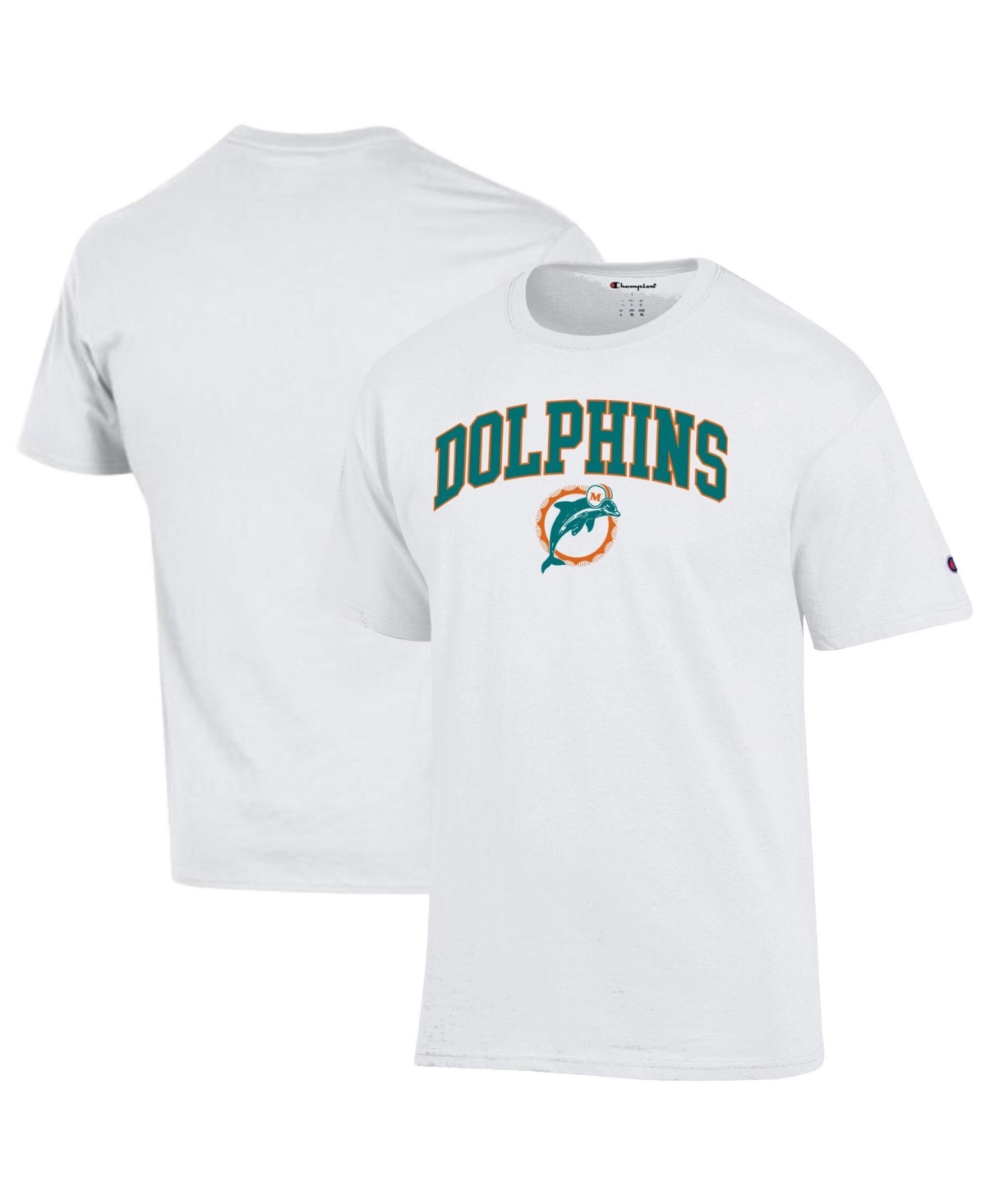Click here for Champion Mens White Miami Dolphins Arch Over Logo... prices