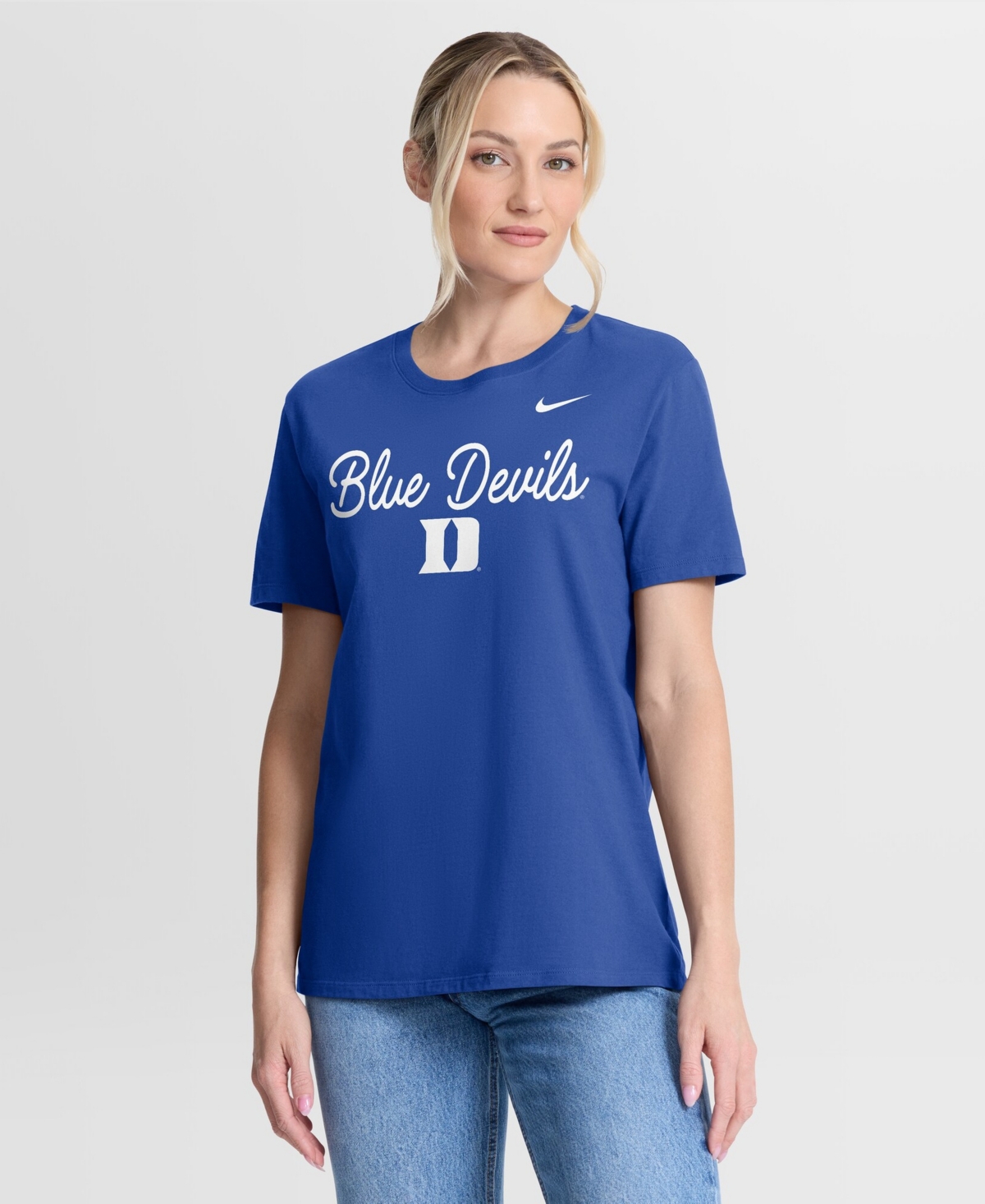 Click here for Nike Womens Royal Duke Blue Devils Script Mantra L... prices