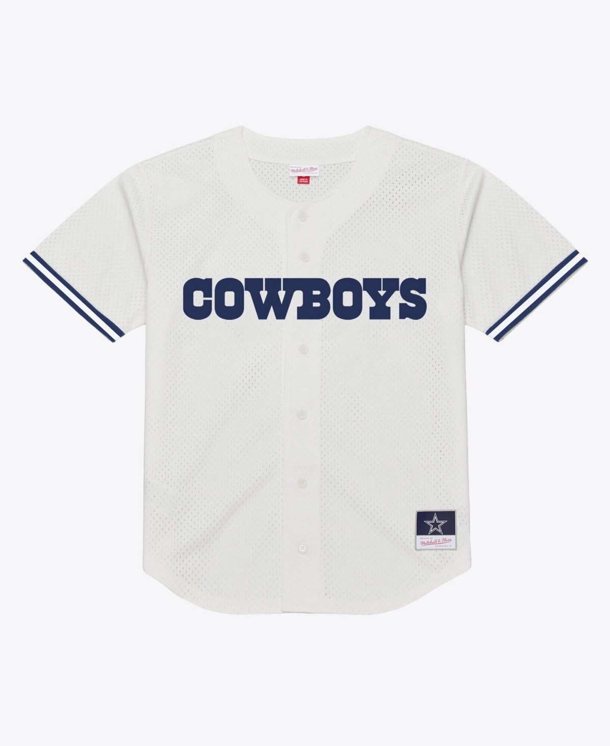 Click here for Mitchell & Ness Mens White Dallas Cowboys Monochro... prices