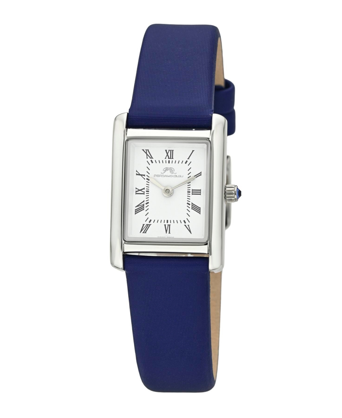 Click here for Porsamo Bleu Womens Karolina Rectangular Blue Sati... prices