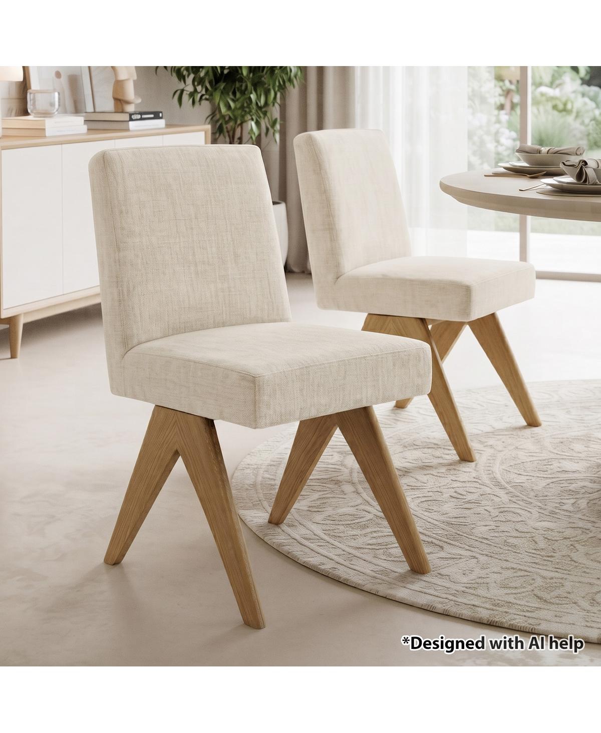 Click here for Maison Boucle Modern Upholstered Dining Chair Set... prices