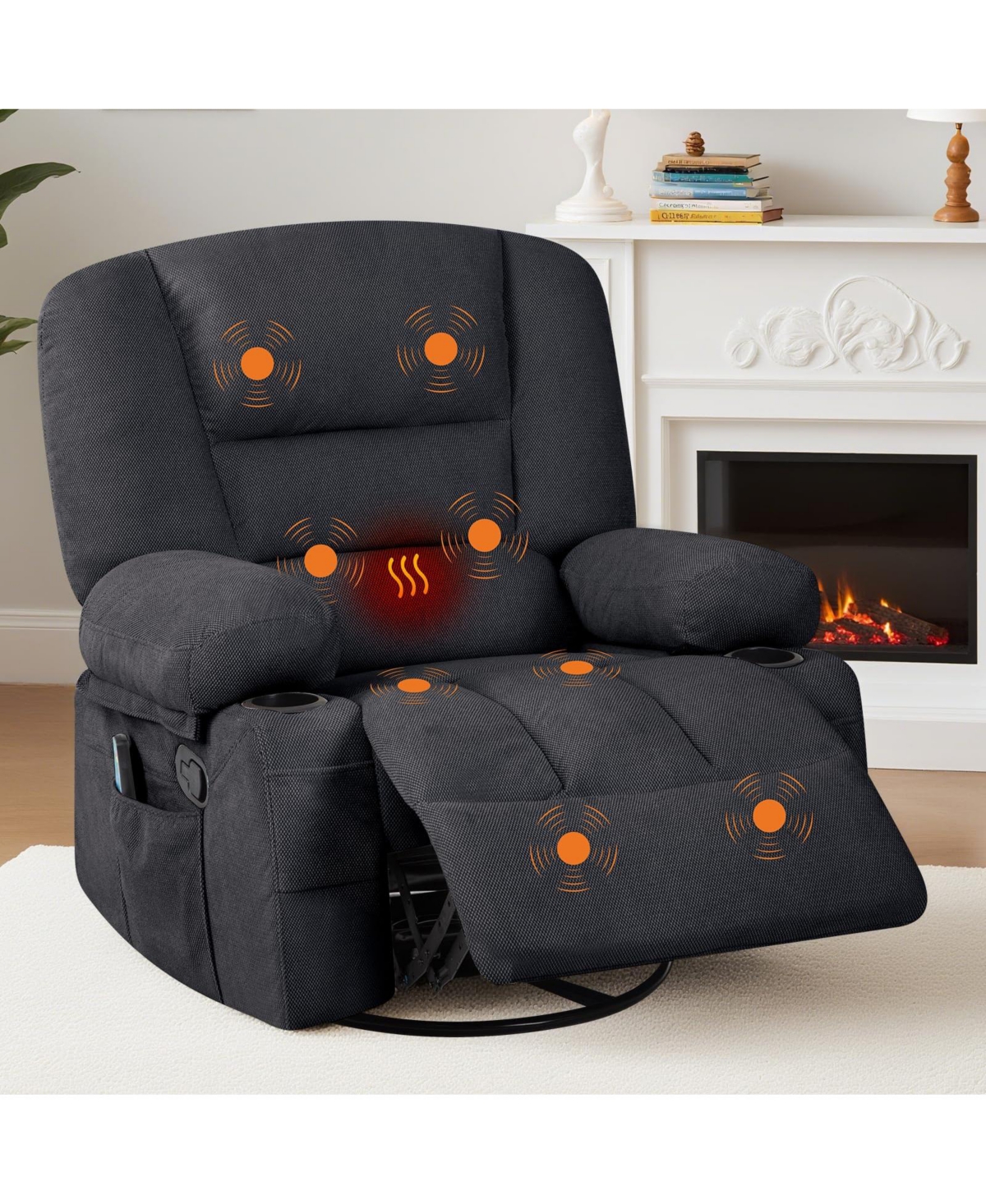Click here for homfan Oversized Recliner  Wide Rocker with Massag... prices