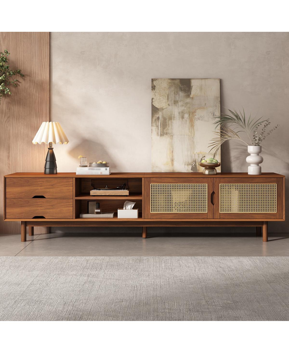 Click here for Streamdale Furniture 78 Rattan Media Console with... prices