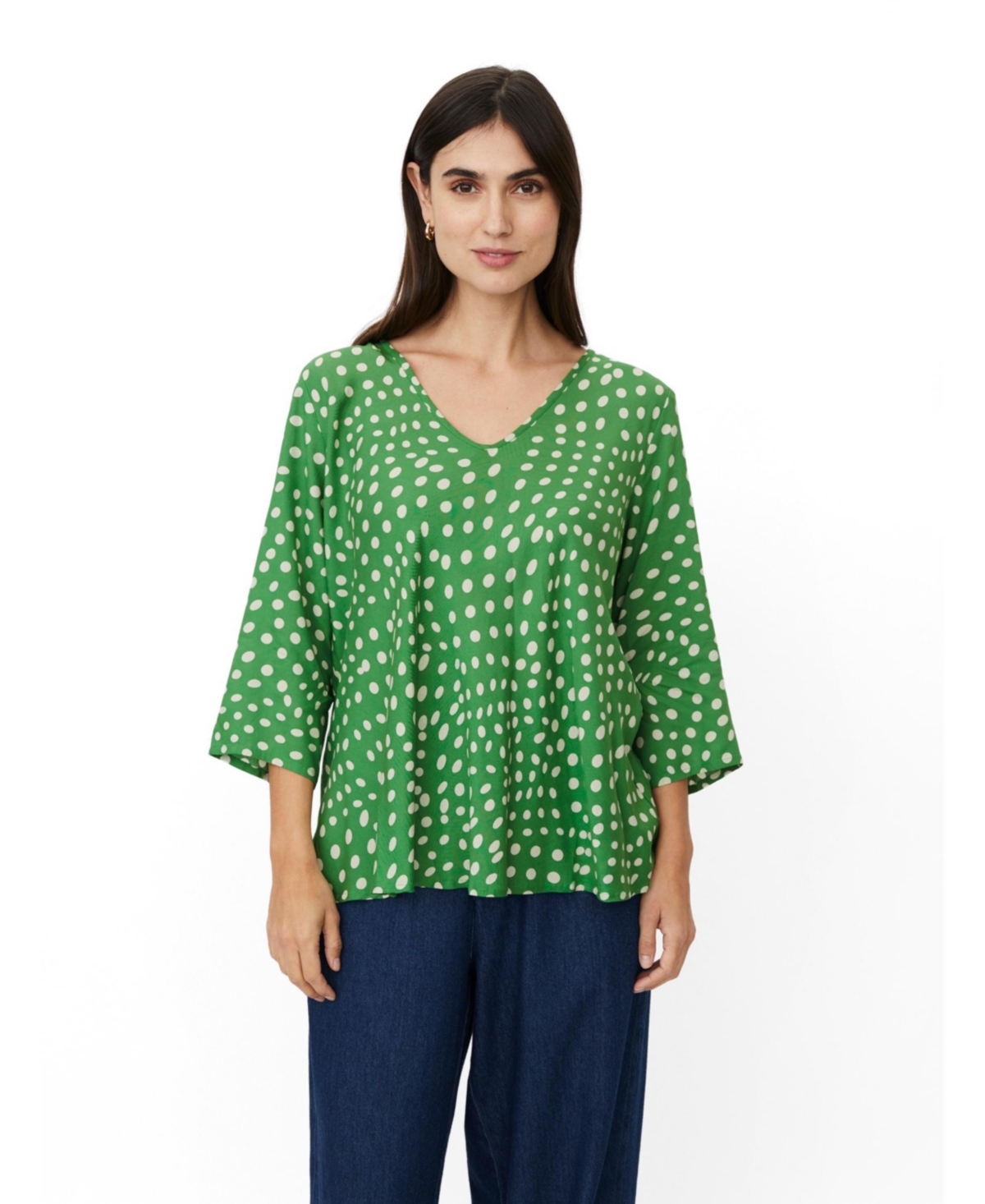 Click here for Masai Copenhagen Womens MaKatacia V-Neck Polka Dot... prices