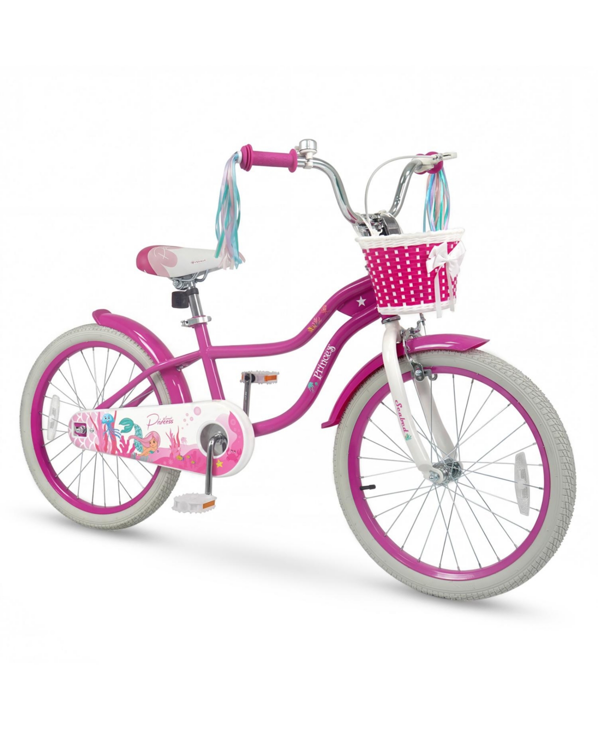 Click here for Slickblue Kids Bike with Basket and Streamers  Adj... prices