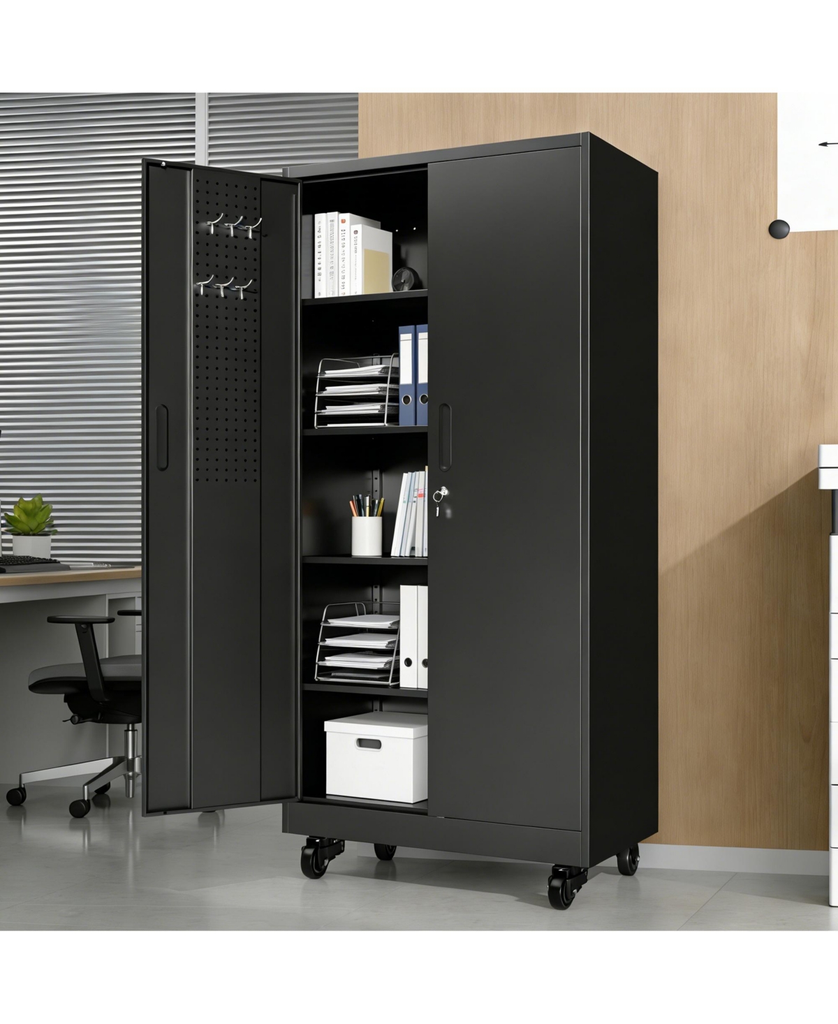 Click here for Boyel Living Garage Storage Cabinet Steel 4 Shelf... prices