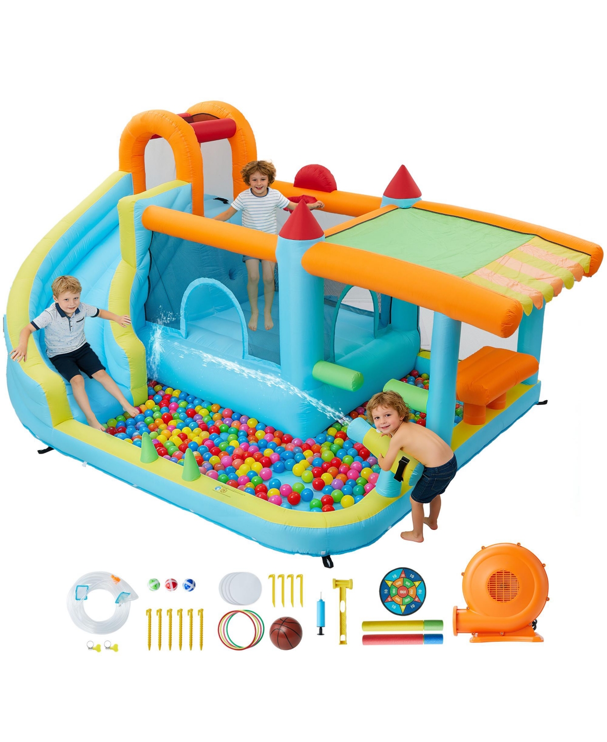 Click here for homfan 12-in-1 Inflatable Bounce House With Slide... prices