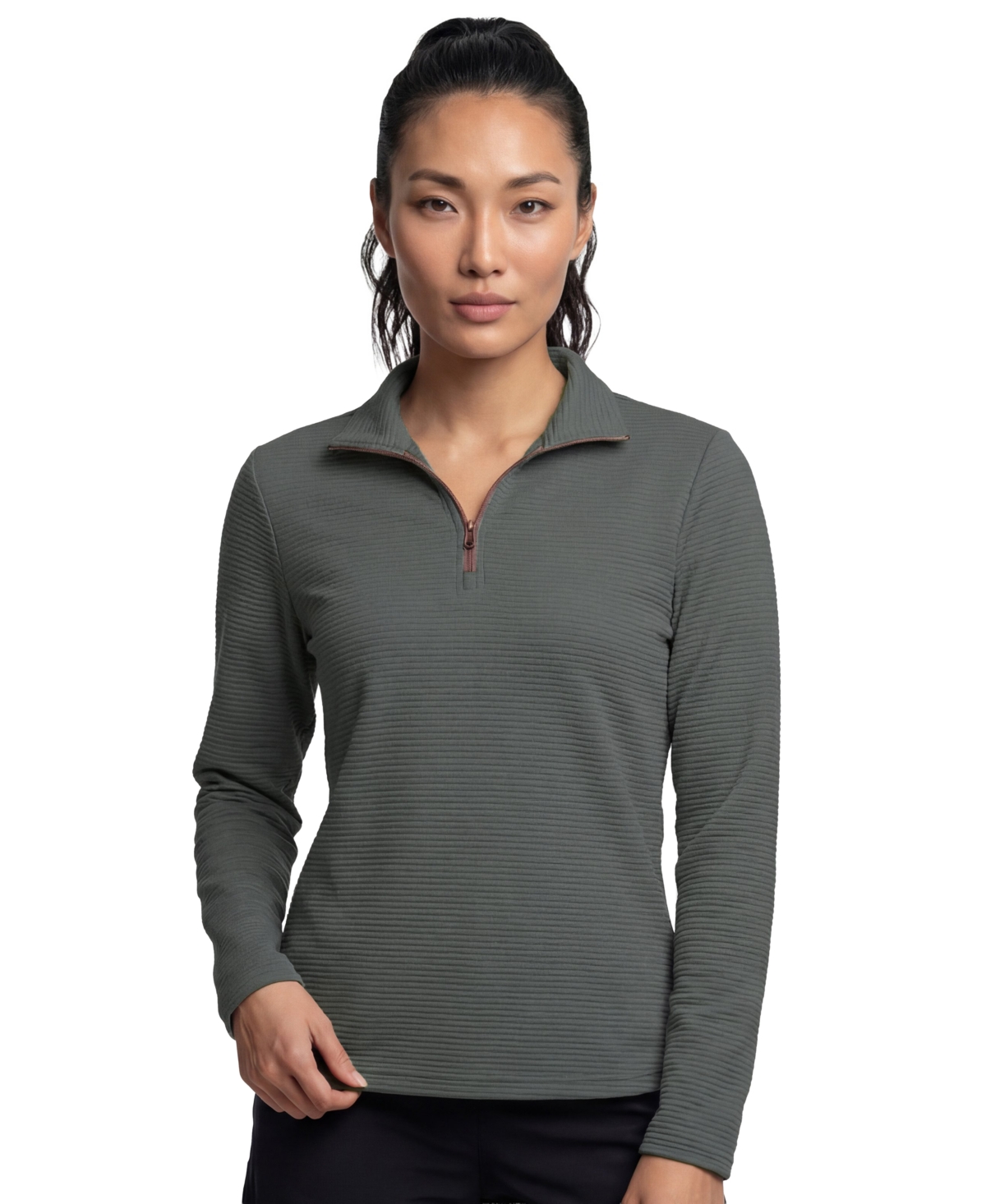 Click here for Sketchers Womens Go Walk Ottoman 1/4 Zip - Live Mo... prices